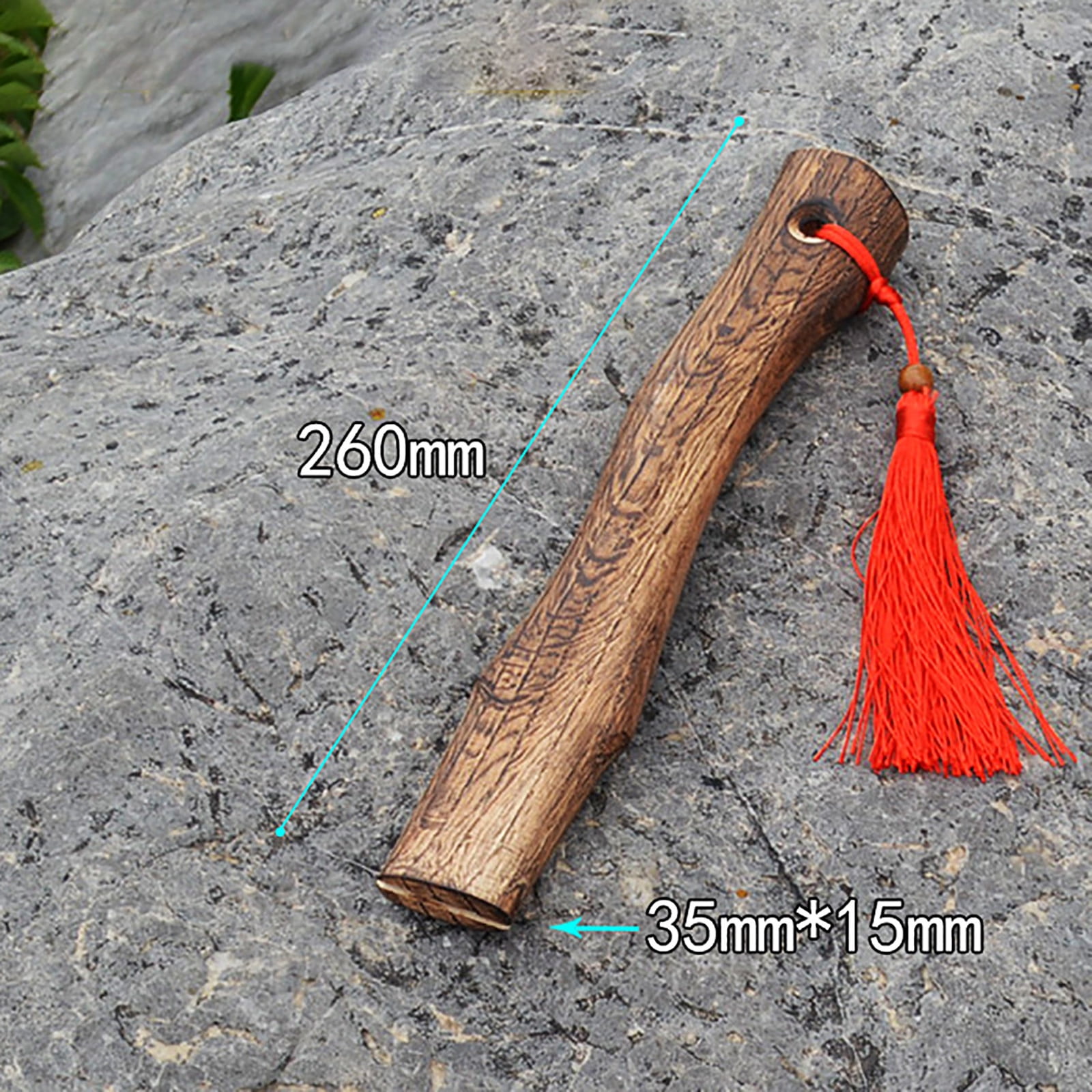 Wooden Axe Handle Spare Axe Handle Red Rope Luck Axe Handle - Walmart.com