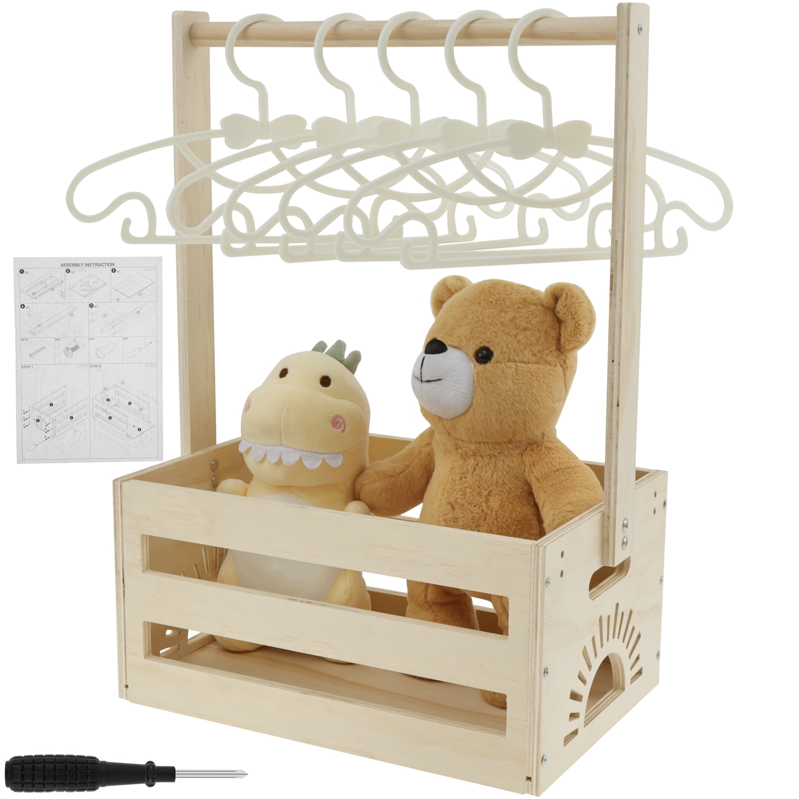 Wooden Baby Shower Crate Closet Large Capacity Baby Shower Present ...