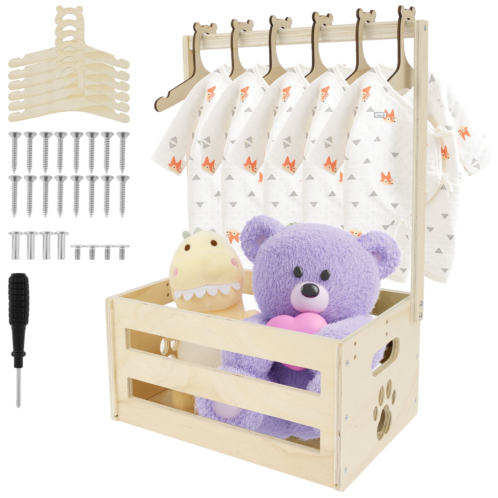 Wooden Baby Shower Crate Closet Large Capacity Baby Shower Present ...