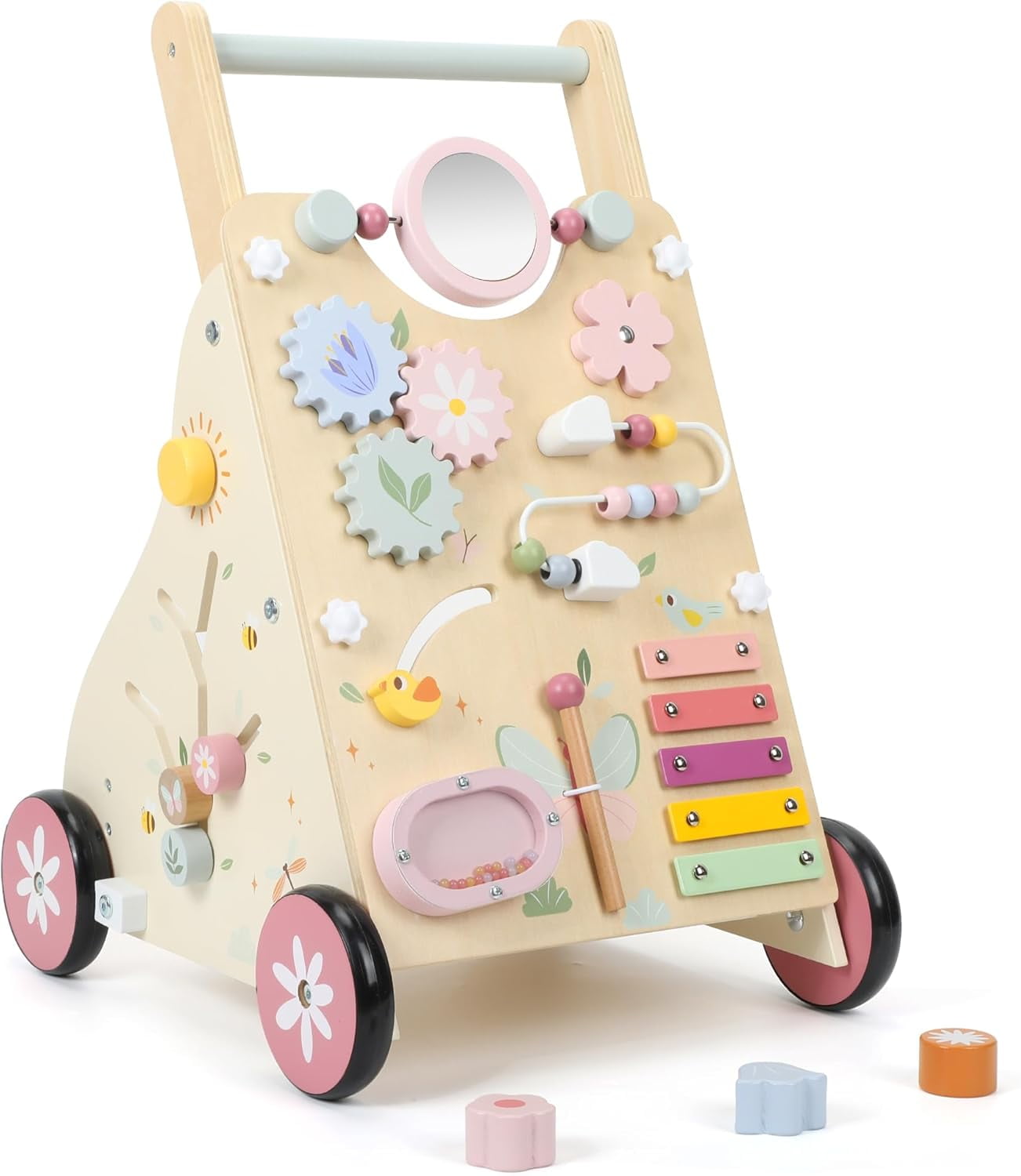 Wooden Baby Walker, Baby Push Walker, Push Walker Toys for Babies ...