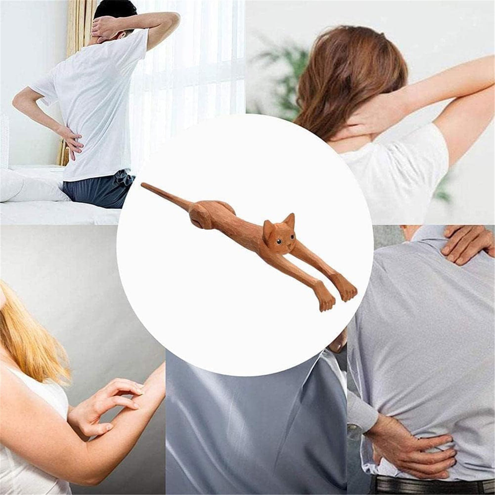 Wooden Back Scratcher,Funny Basswood Cat Wooden Back Scratcher, Long ...