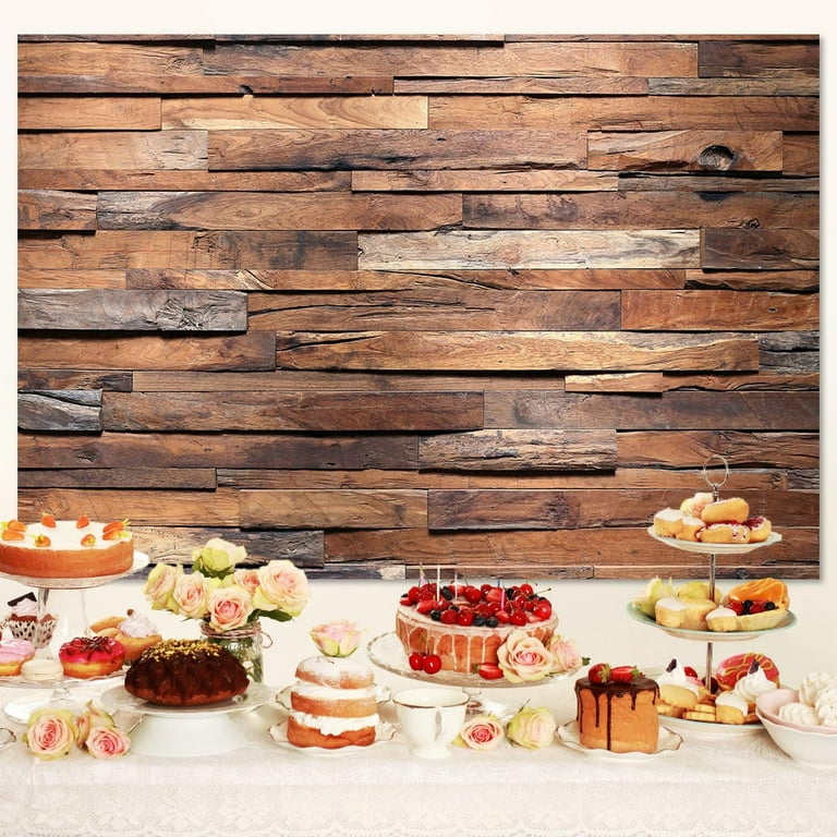 wood effect backdrop