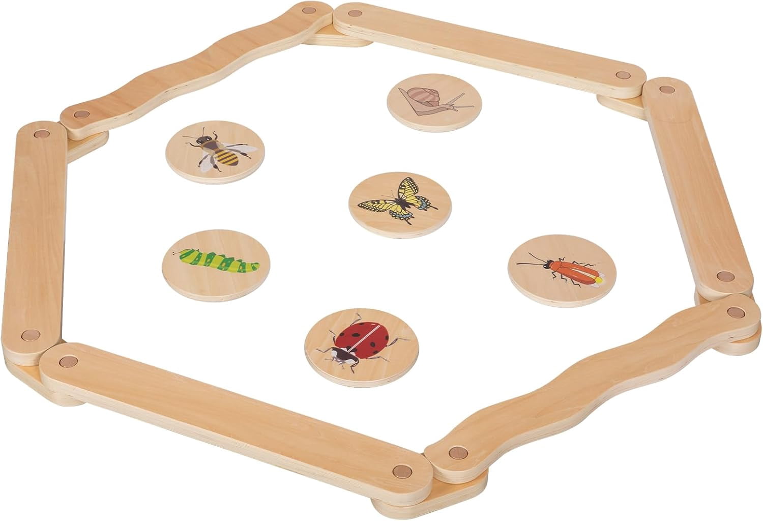 Wooden Balance Beam, Stepping Stones & Obstacle Course for Kids, 41 PCS ...