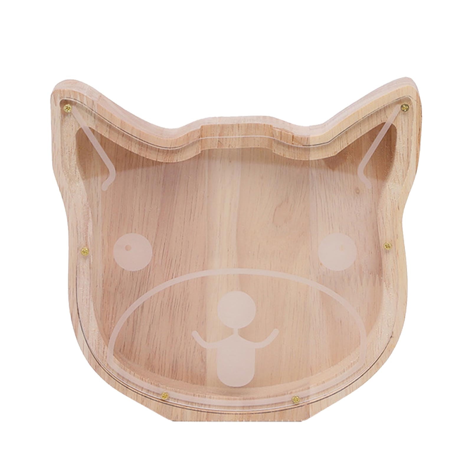 Wooden Bank for Kids, Cute Money Box for Boys and Girls, Unbreakable ...