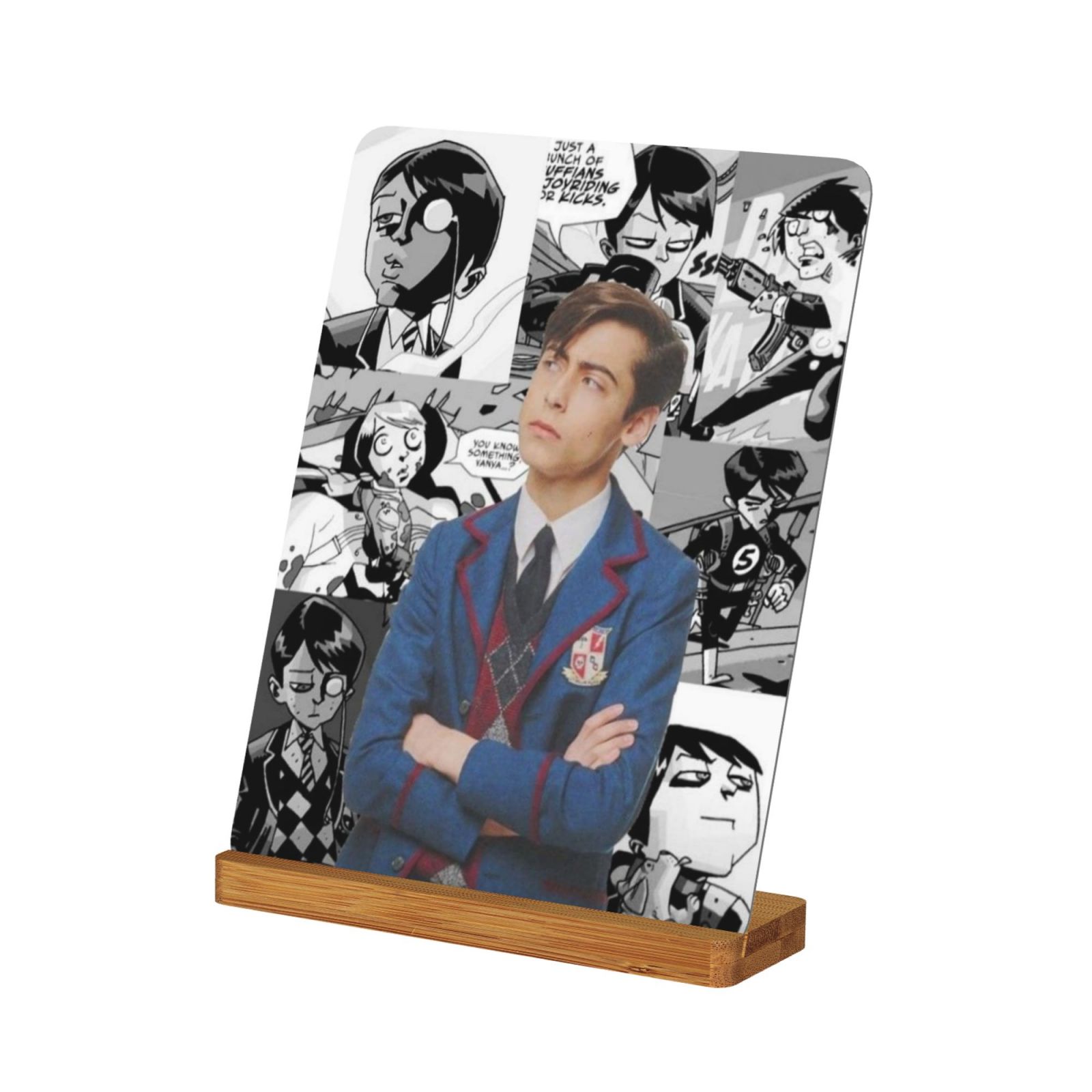 Wooden Base Photo Frame Aidan Gallagher Metal Picture Frame for ...