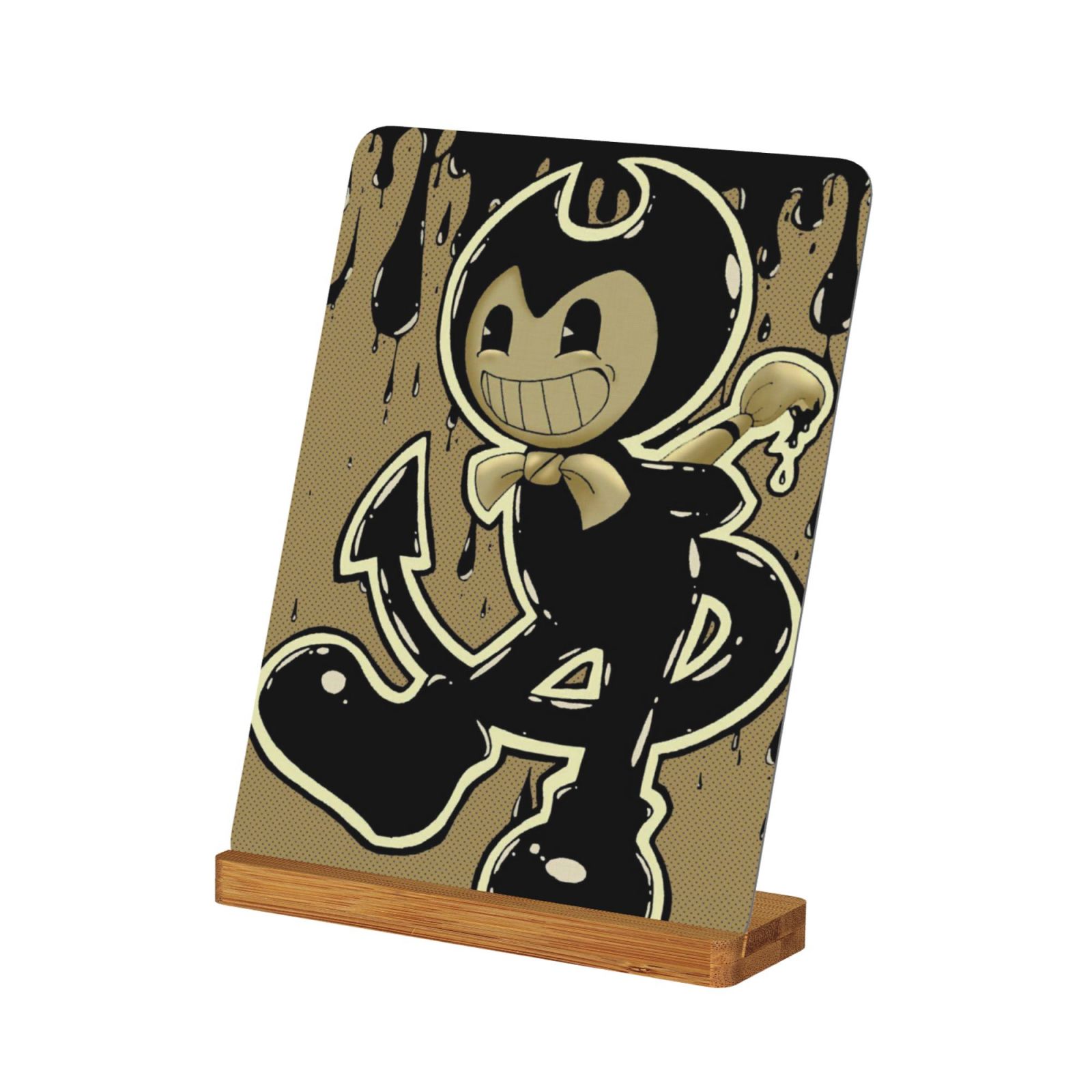 Wooden Base Photo Frame Bendy And The Ink Machine Metal Picture Frame ...