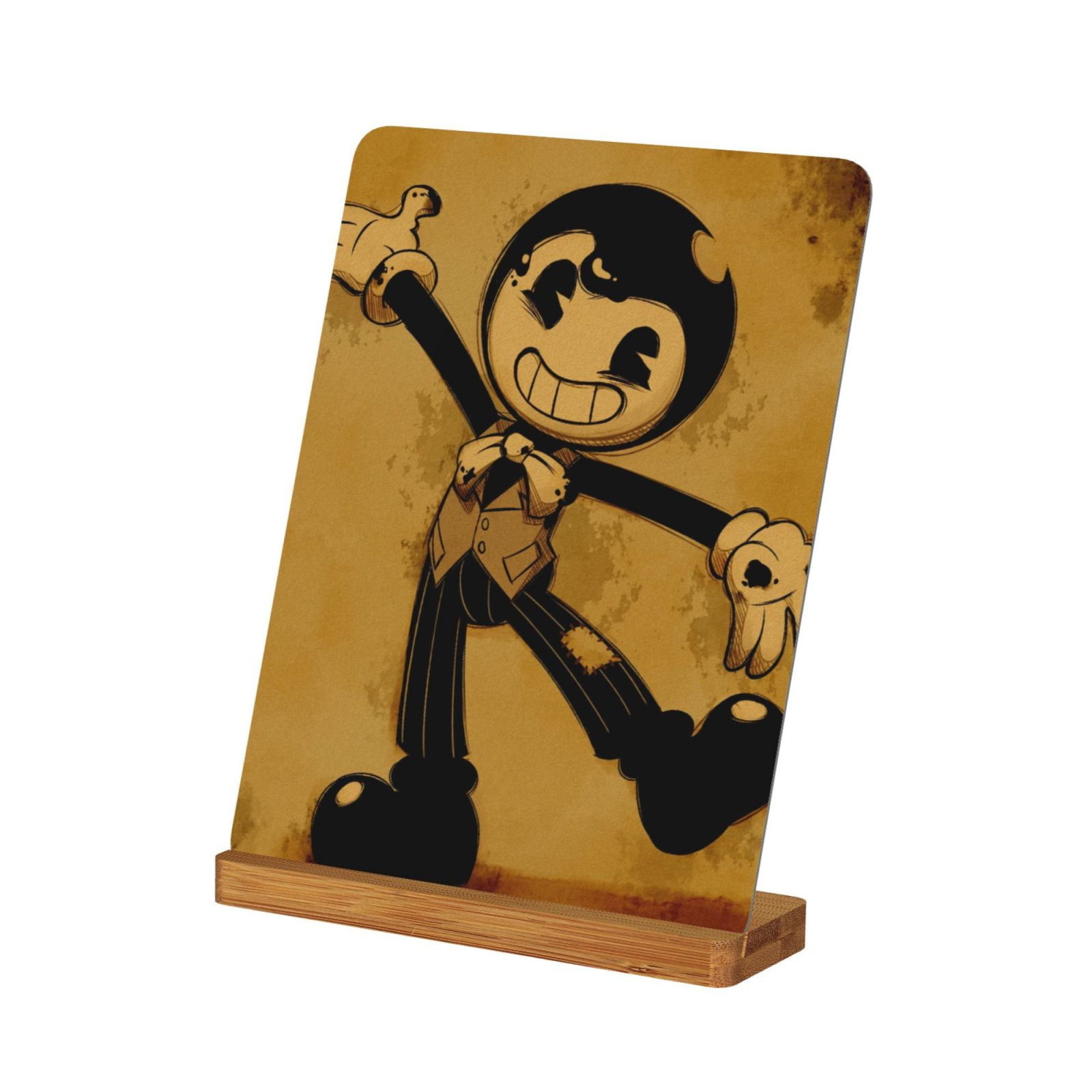 Wooden Base Photo Frame Bendy And The Ink Machine Metal Picture Frame ...