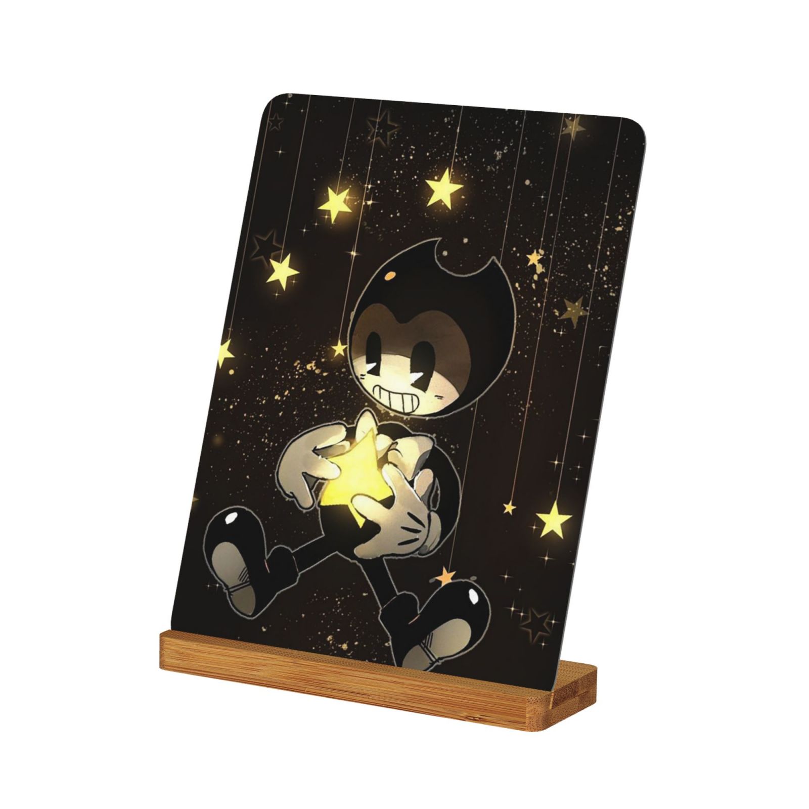 Wooden Base Photo Frame Bendy And The Ink Machine Metal Picture Frame ...