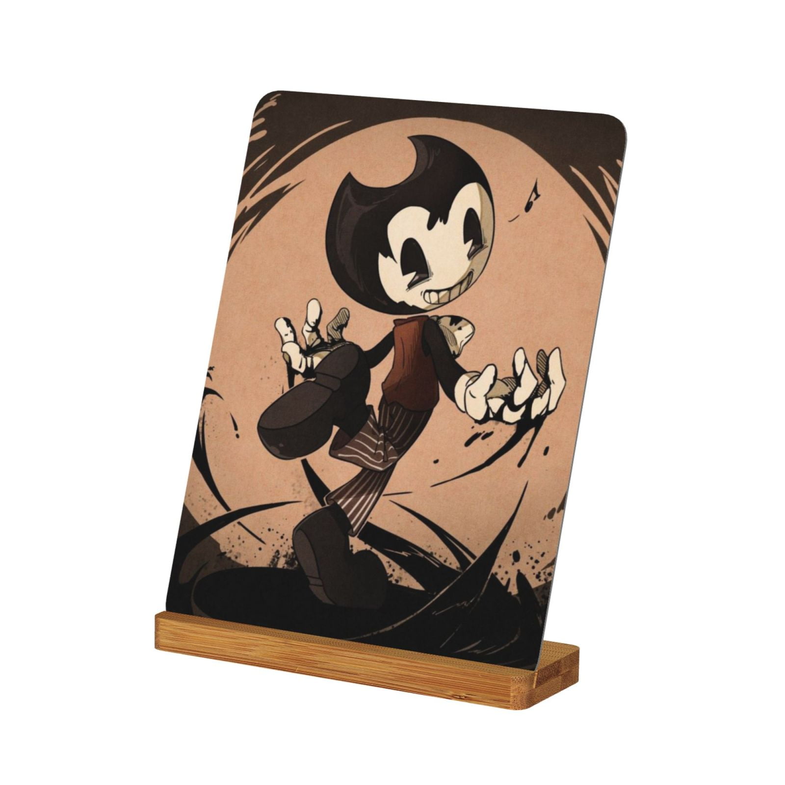 Wooden Base Photo Frame Bendy And The Ink Machine Metal Picture Frame ...