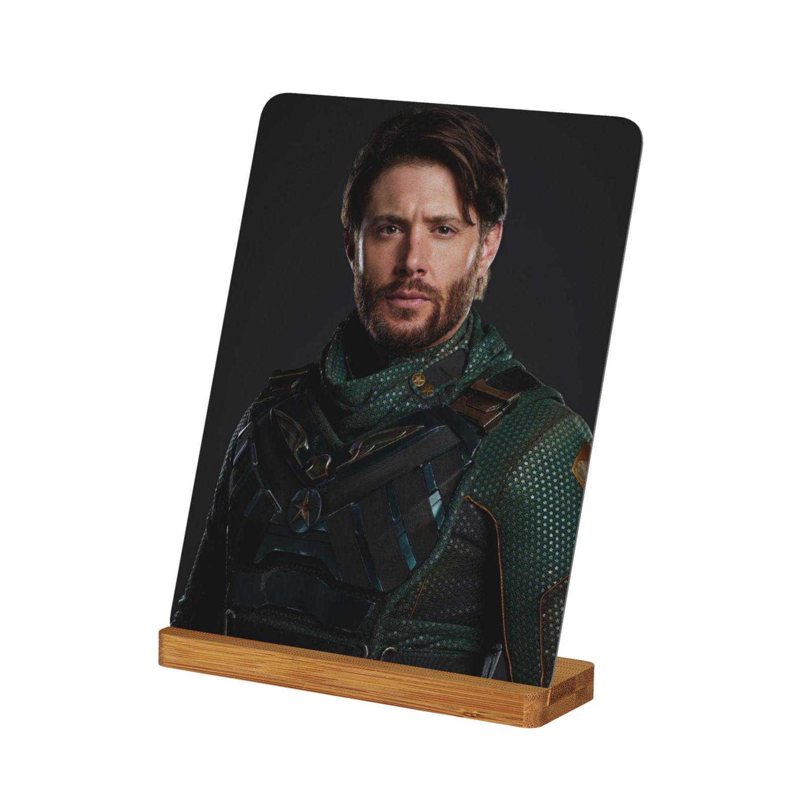Wooden Base Photo Frame Dean Winchester Jensen Ackles Metal Picture ...