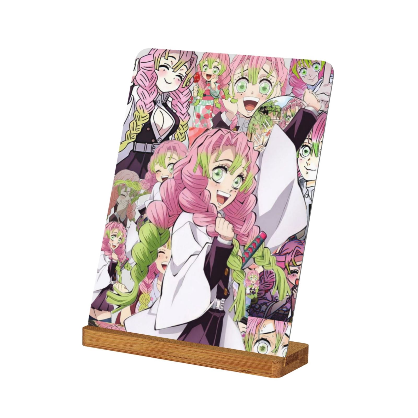 Wooden Base Photo Frame Demon Slayer Kanroji Mitsuri Metal Picture ...