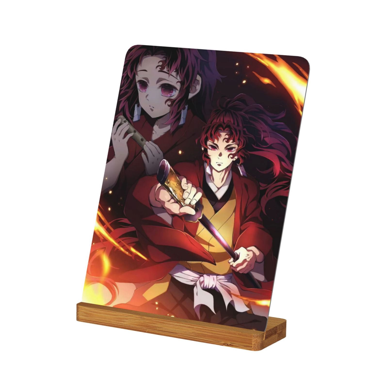 Wooden Base Photo Frame Demon Slayer Tsugikuni Yoriichi Metal Picture ...