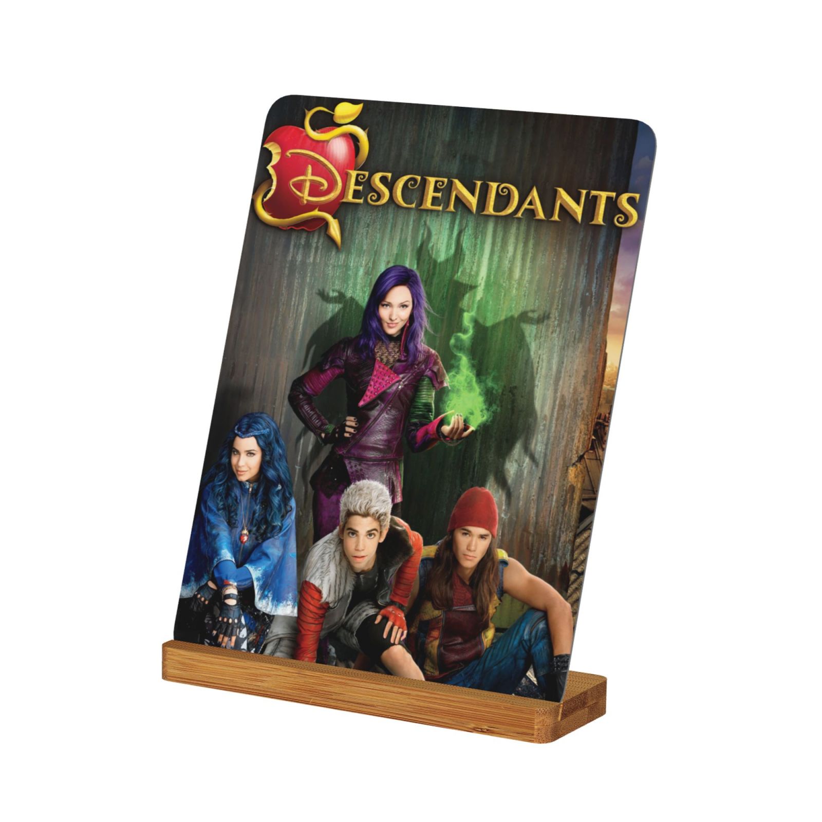 Wooden Base Photo Frame Descendants Metal Picture Frame for Tabletop ...