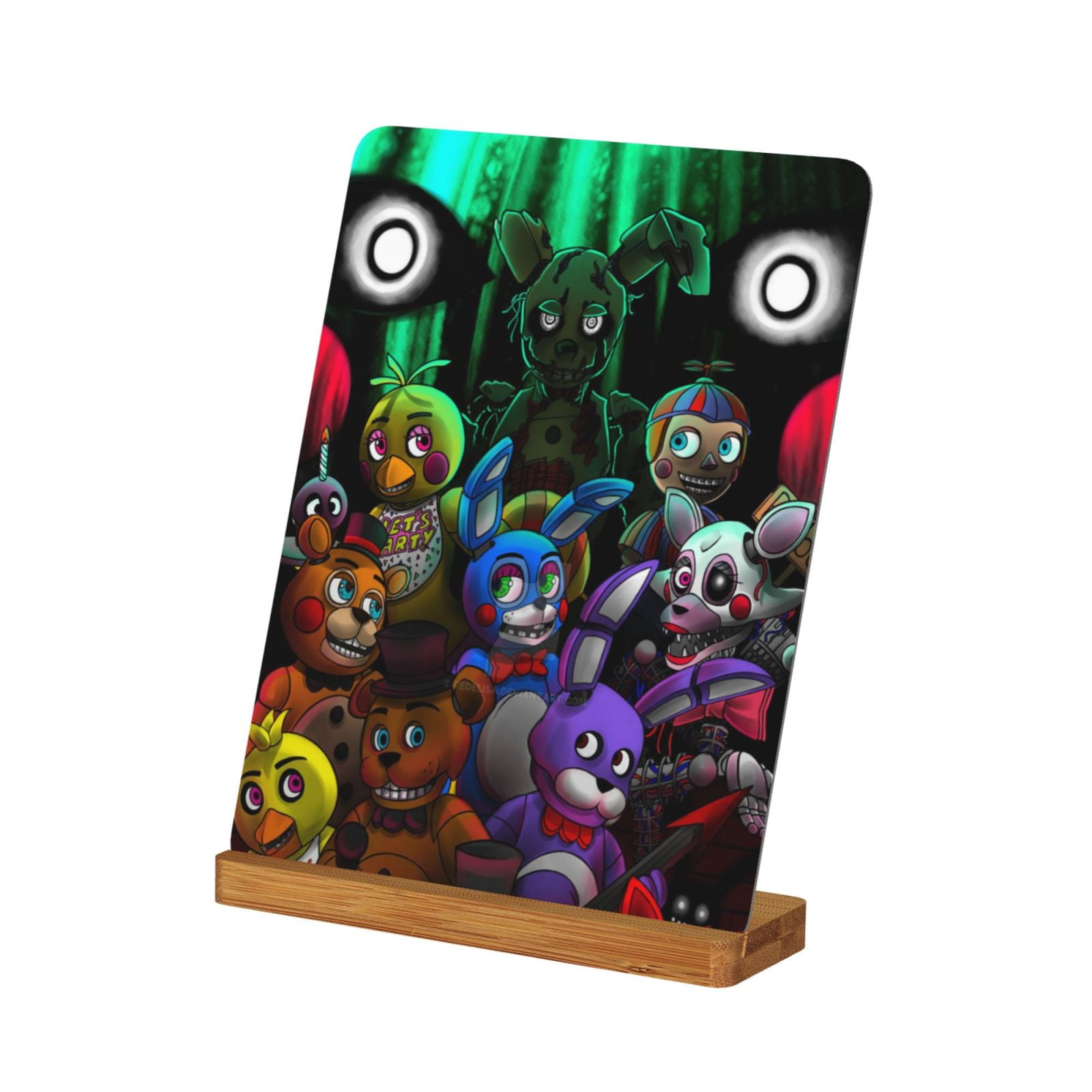 Wooden Base Photo Frame Five Nights At Freddy's FNAF Metal Picture ...