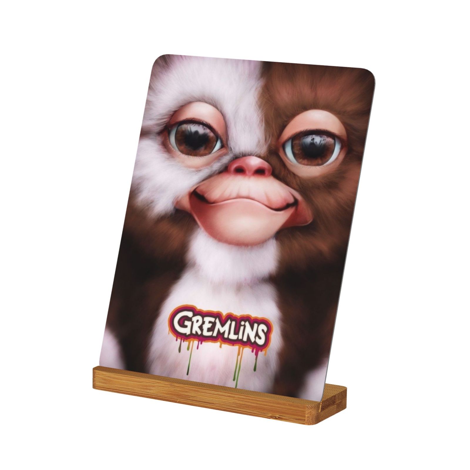 Wooden Base Photo Frame Gremlins Metal Picture Frame for Tabletop ...