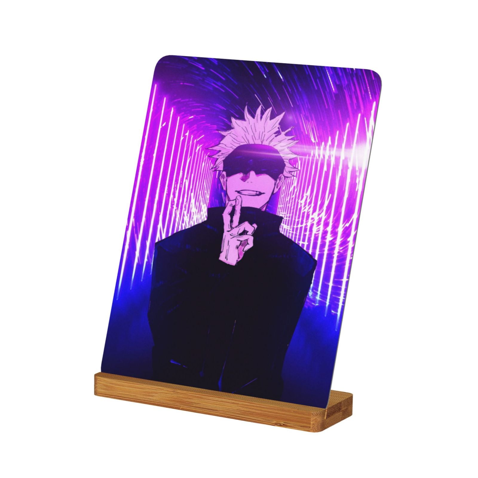 Wooden Base Photo Frame Jujutsu Kaisen Gojo Satoru Metal Picture Frame ...