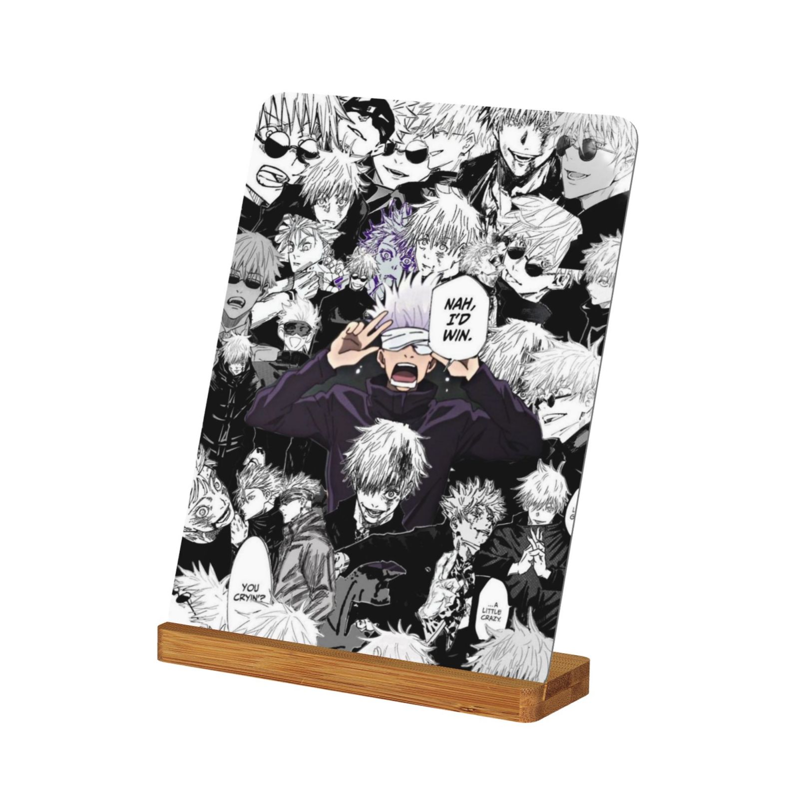 Wooden Base Photo Frame Jujutsu Kaisen Gojo Satoru Metal Picture Frame ...