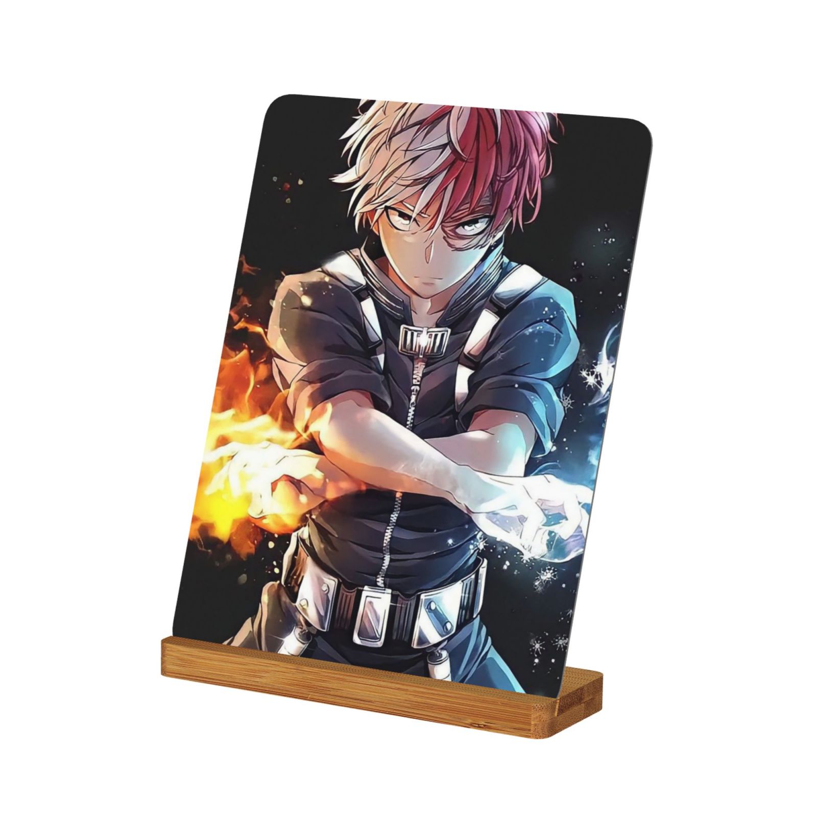Wooden Base Photo Frame My Hero Academia Shoto Todorok Metal Picture ...