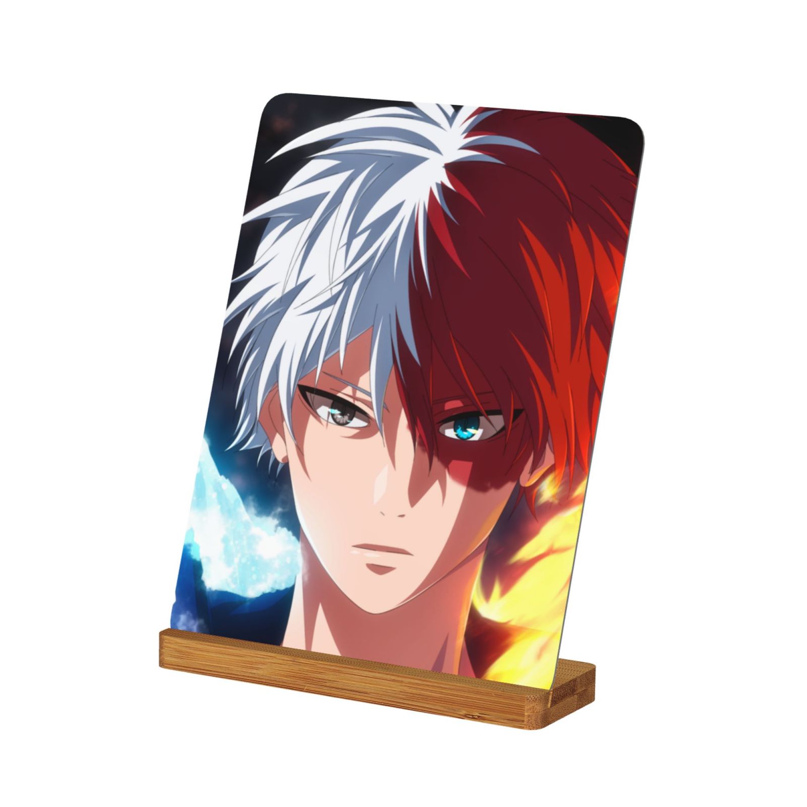Wooden Base Photo Frame My Hero Academia Shoto Todoroki Metal Picture ...
