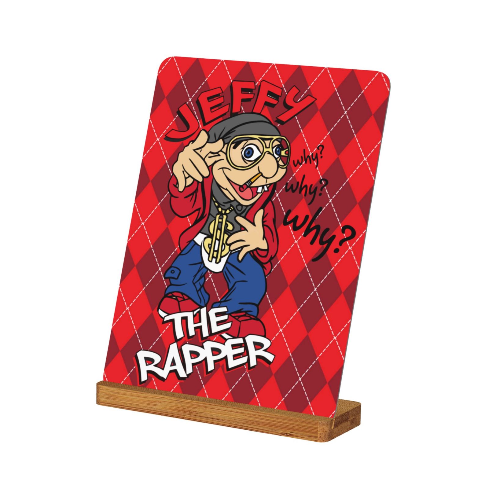 Wooden Base Photo Frame SML Jeffy Metal Picture Frame for Tabletop ...