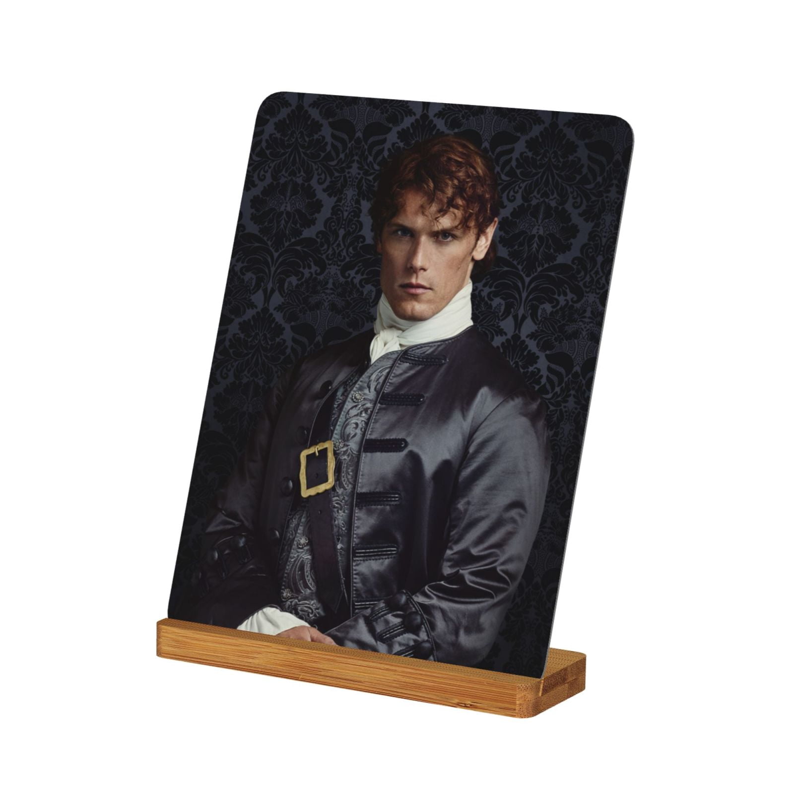 Wooden Base Photo Frame Sam Heughan Jamie Fraser Metal Picture Frame ...
