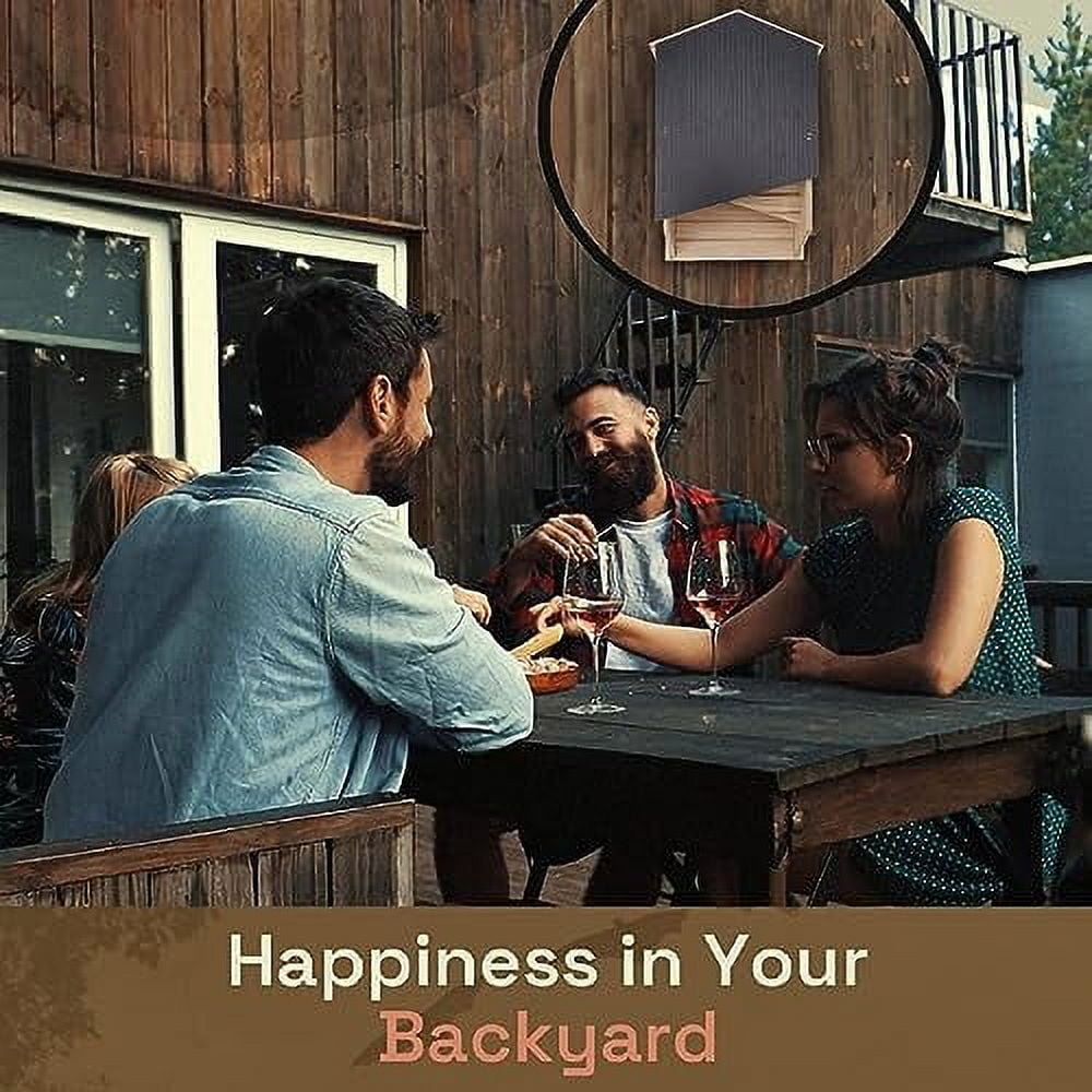 Wooden Bat House, Double Chamber Bat Box Weatherproof Bat Shelter ...