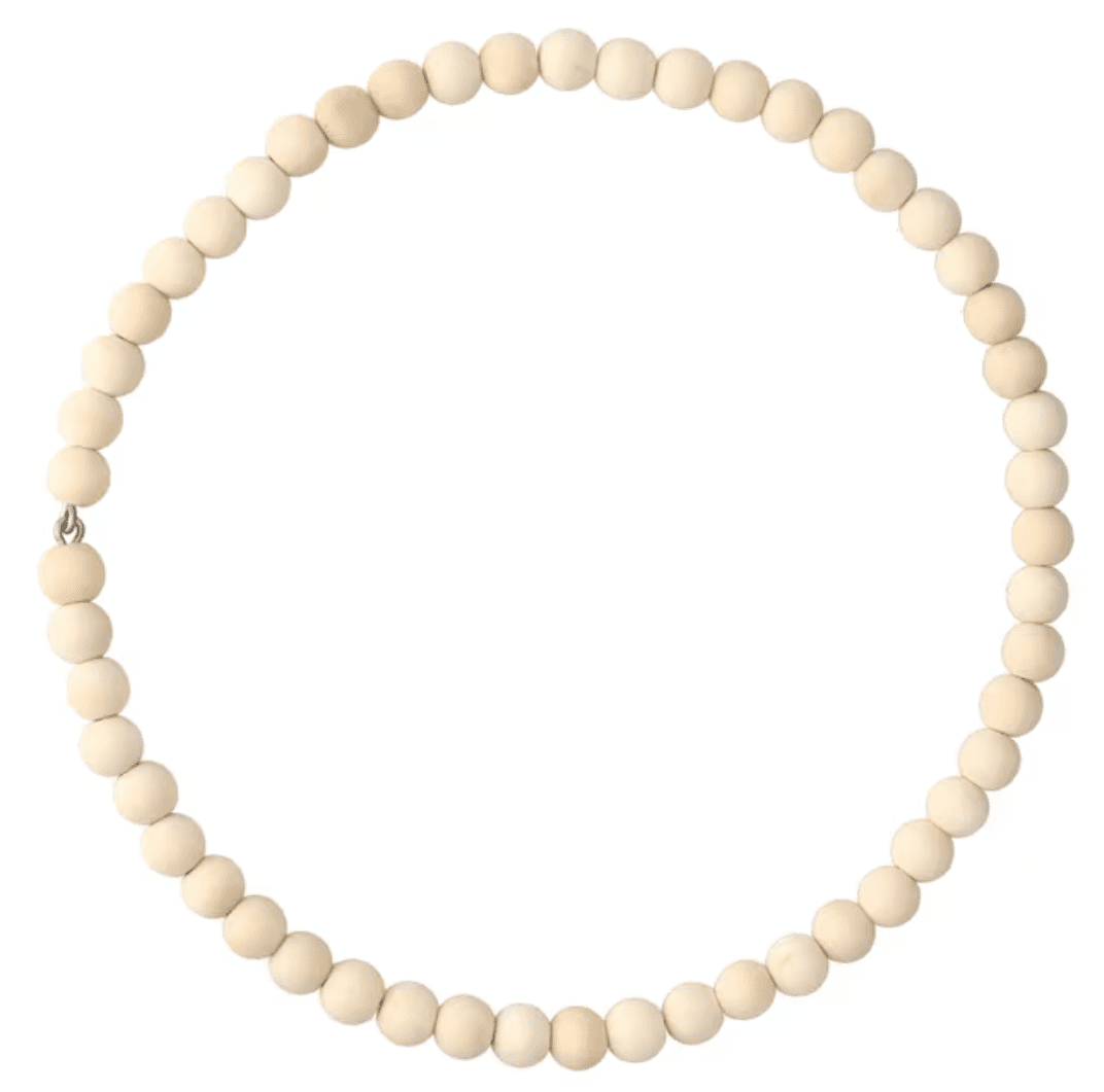 Wooden Bead Wreath, 10-in. - Unique Holiday Craft Foundation, Natural ...