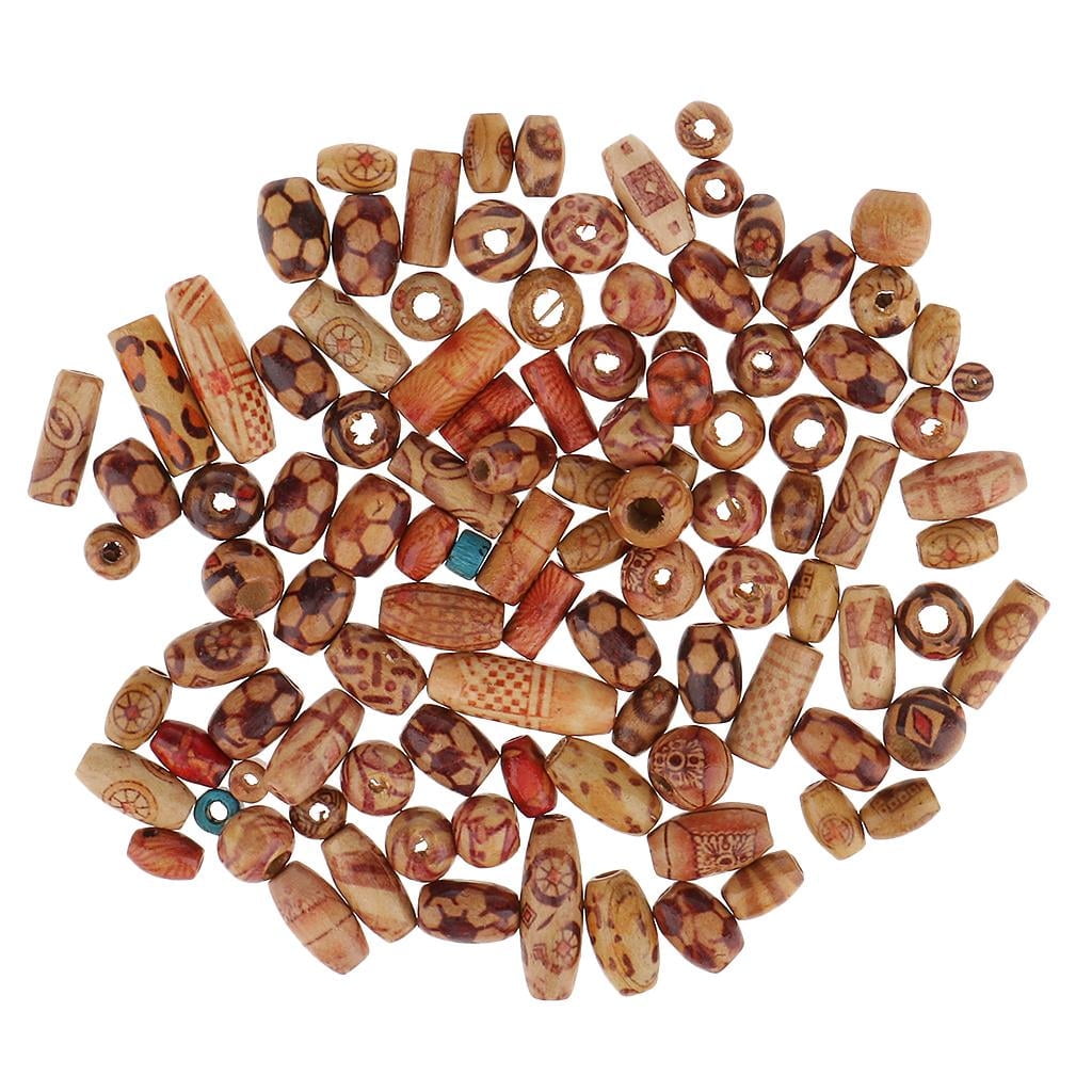 Wooden Beads, Assorted Models And Shapes, Perfect For Crafting ...