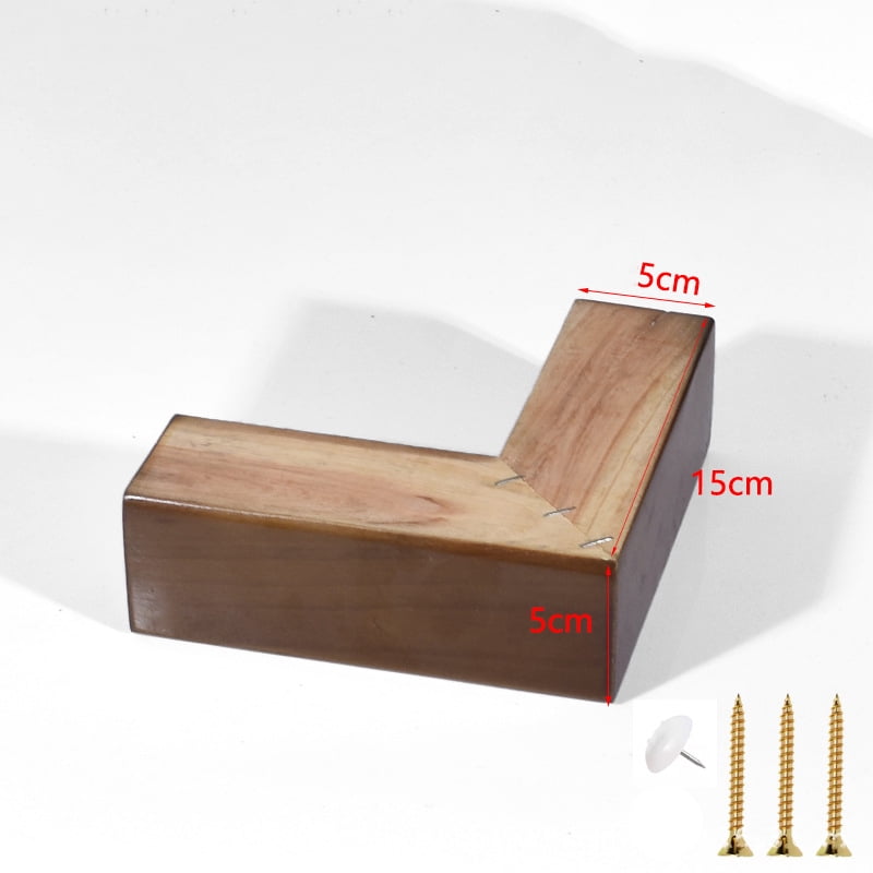 Wooden Bed Riser 2 inch Sofa Feet for Furniture L Shaped Couch Feet ...