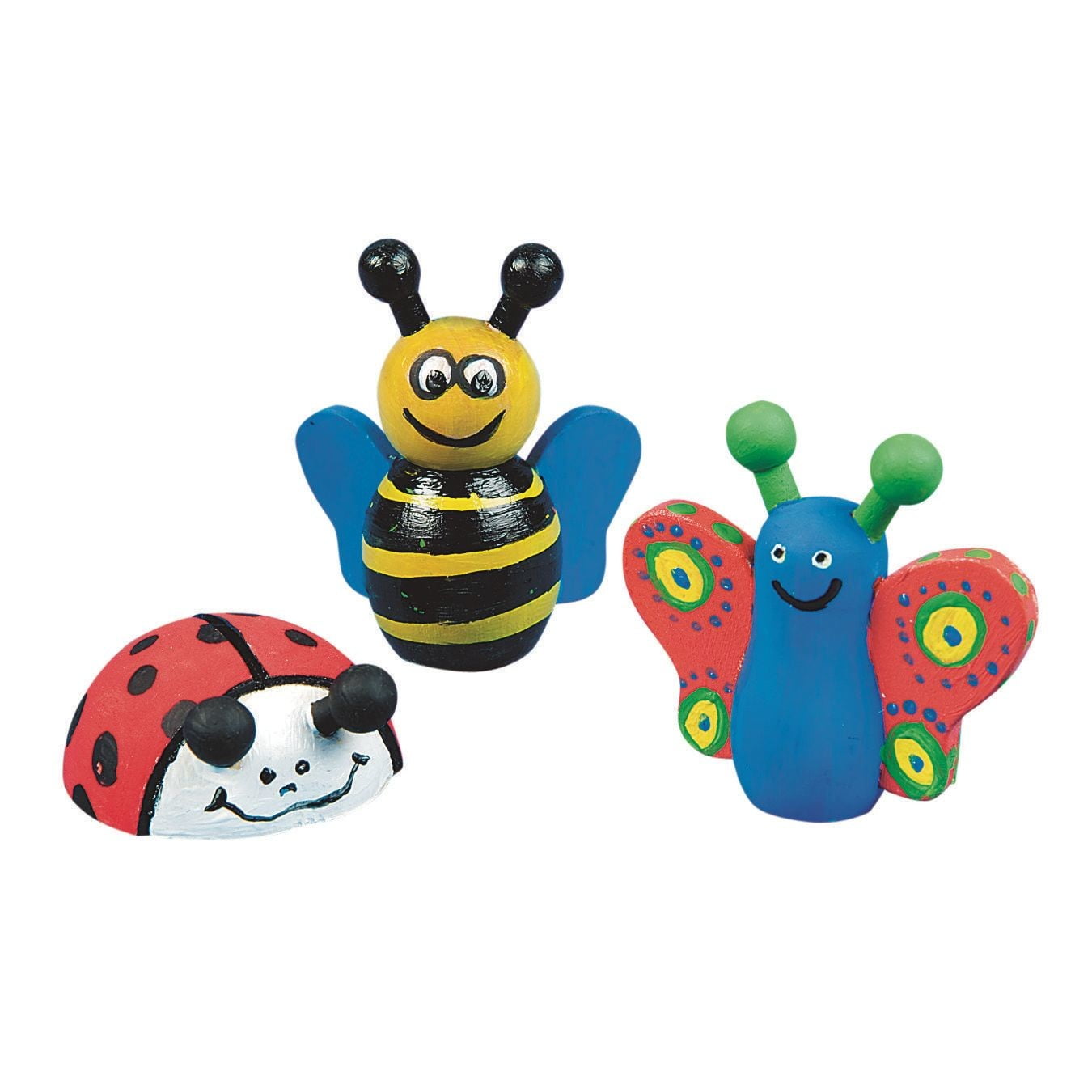 Wooden Bee, Butterfly and Ladybug Craft Kit (Pack of 12) - Walmart.com