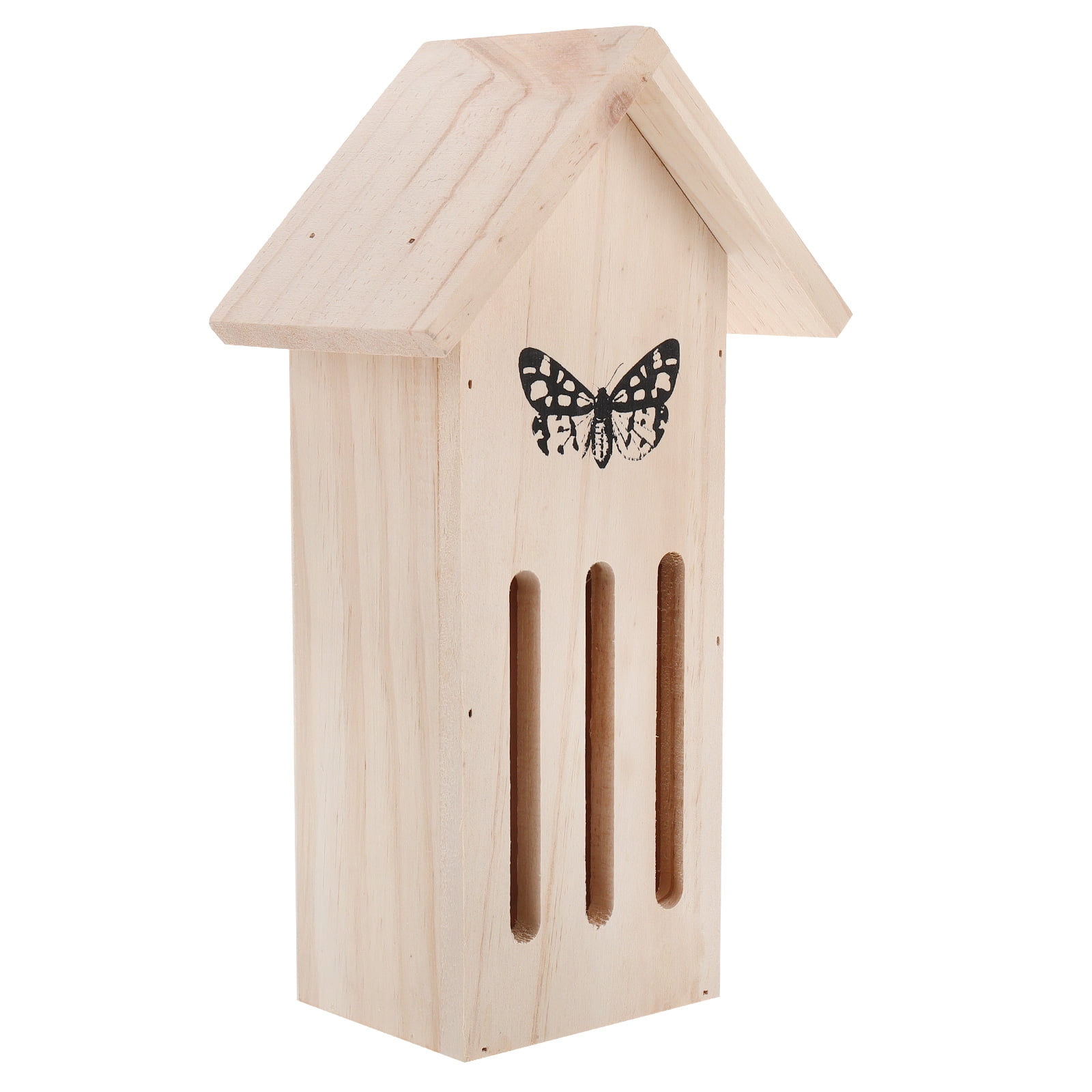 Wooden Bee House Hanging Insect Habitat Decor for Ladybugs Beetle ...