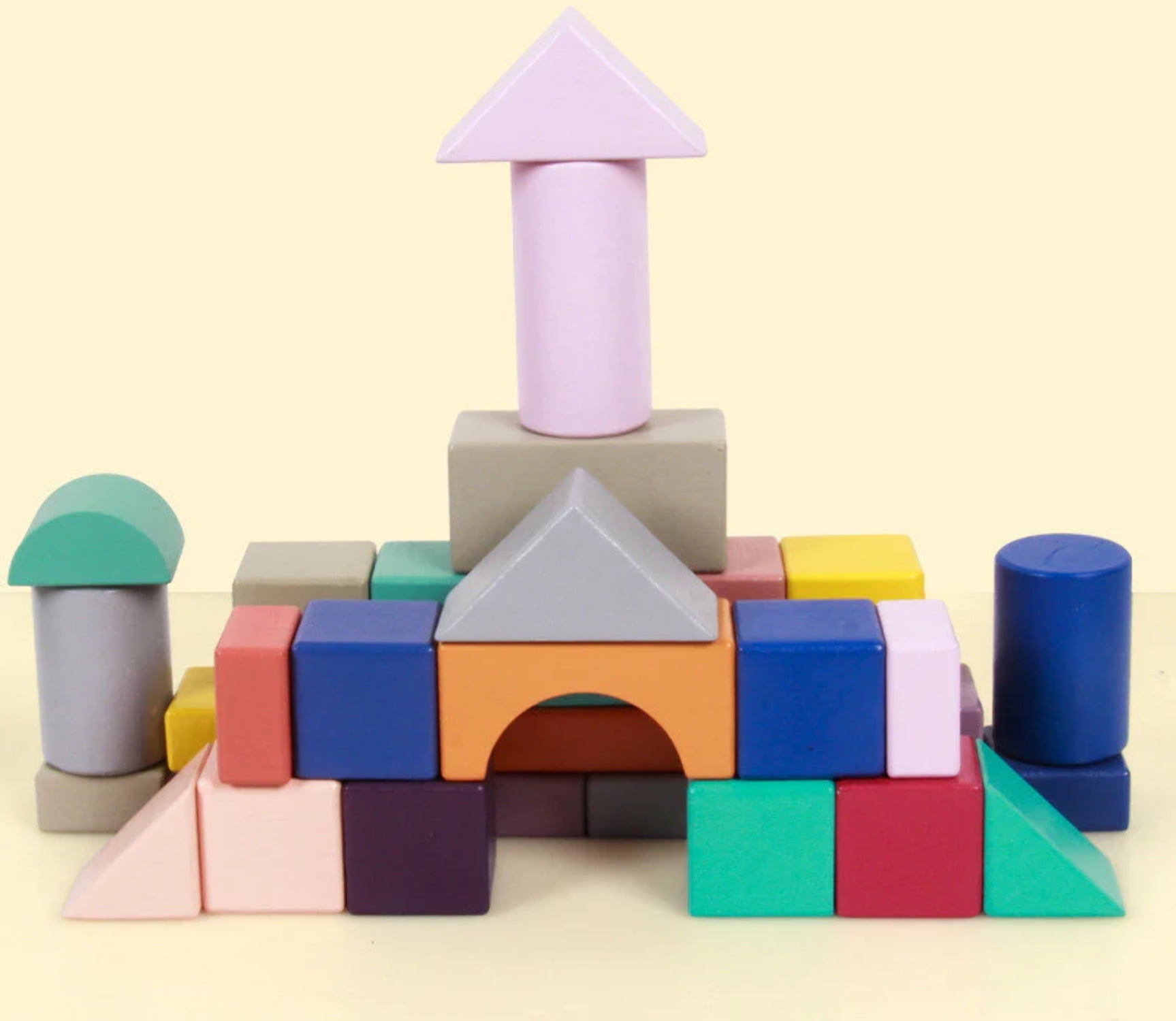 Wooden Beech Building Blocks Wood Assembling Educational Toys - Walmart.com