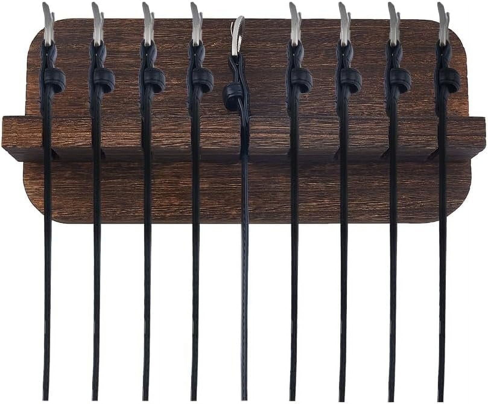 Wooden Belt Organizer Wall Mounted Belt Rack Sturdy Belt Hanger ...