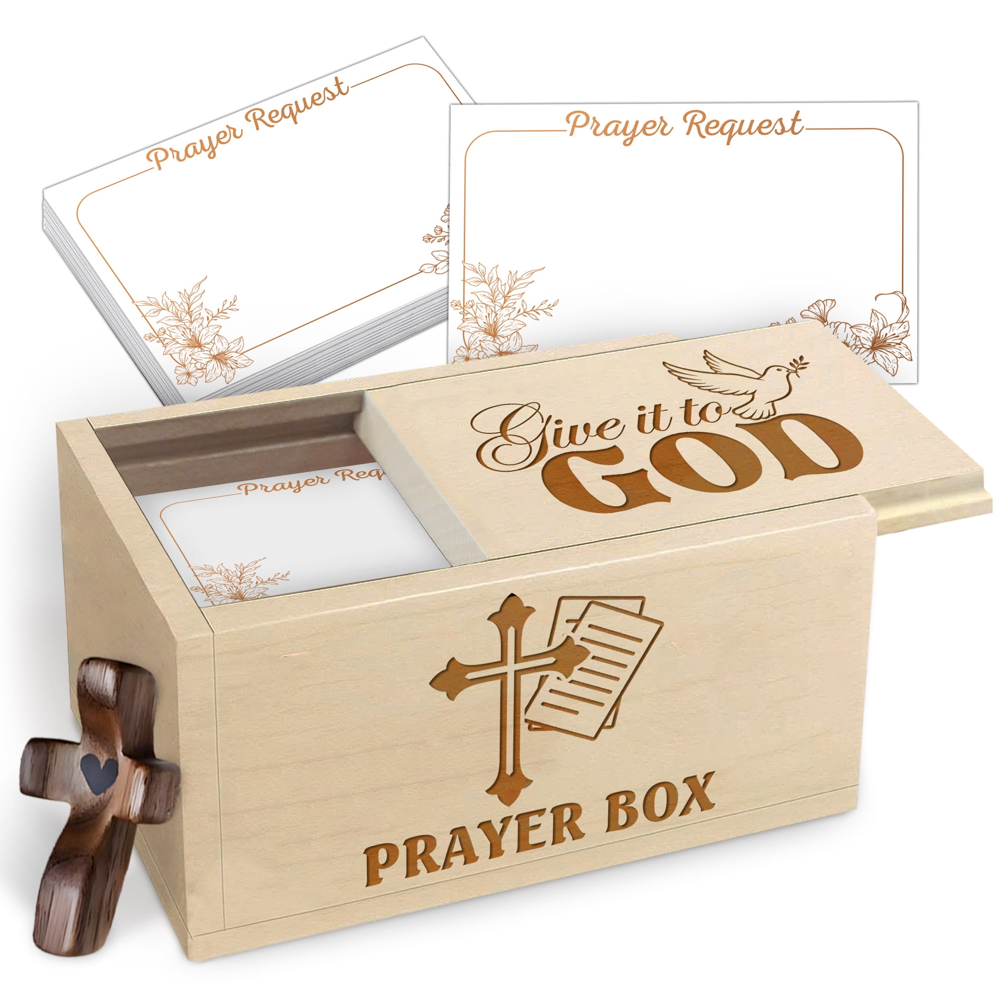 Wooden Bible Verse Box for Best Friends, Maple Wood Faith Keepsake Box ...
