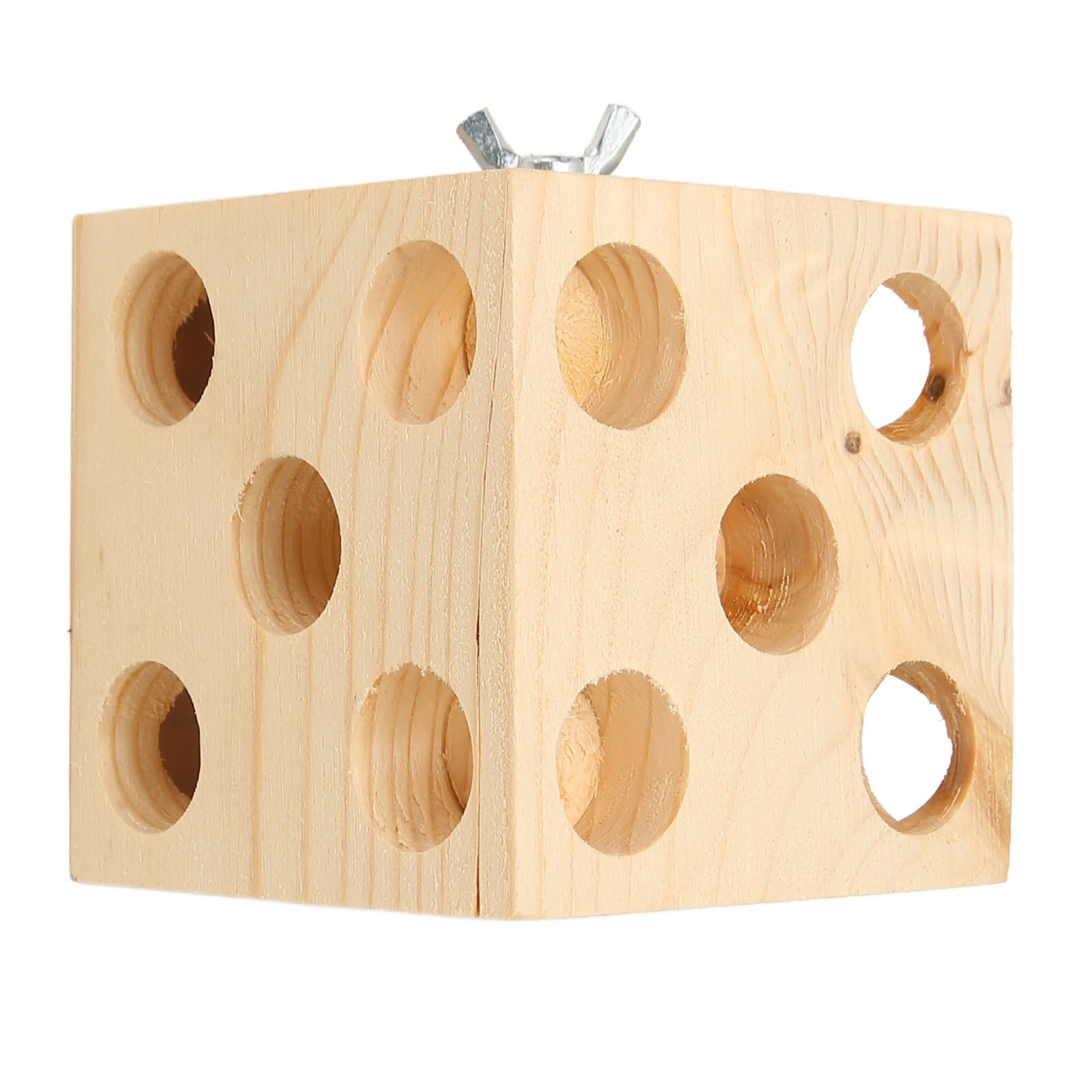 Wooden Bird Block Toy For Parrots, Safe Chew Foraging Fun, Relieves ...