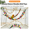 Wooden Bird Ladder Colorful Bridge Swing for Cage,Climbing Toy with ...