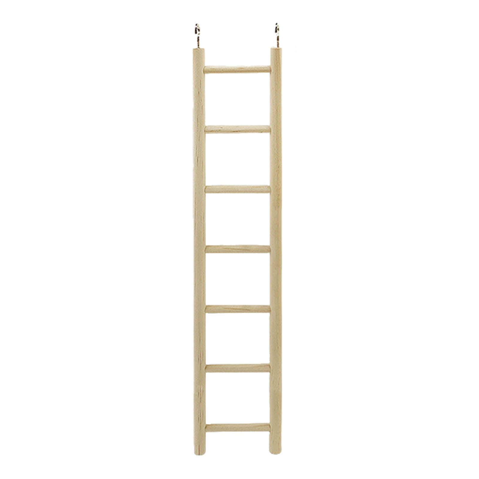 Wooden Bird Ladder for Cage - 7-Step Climbing Ladder for Parrots ...
