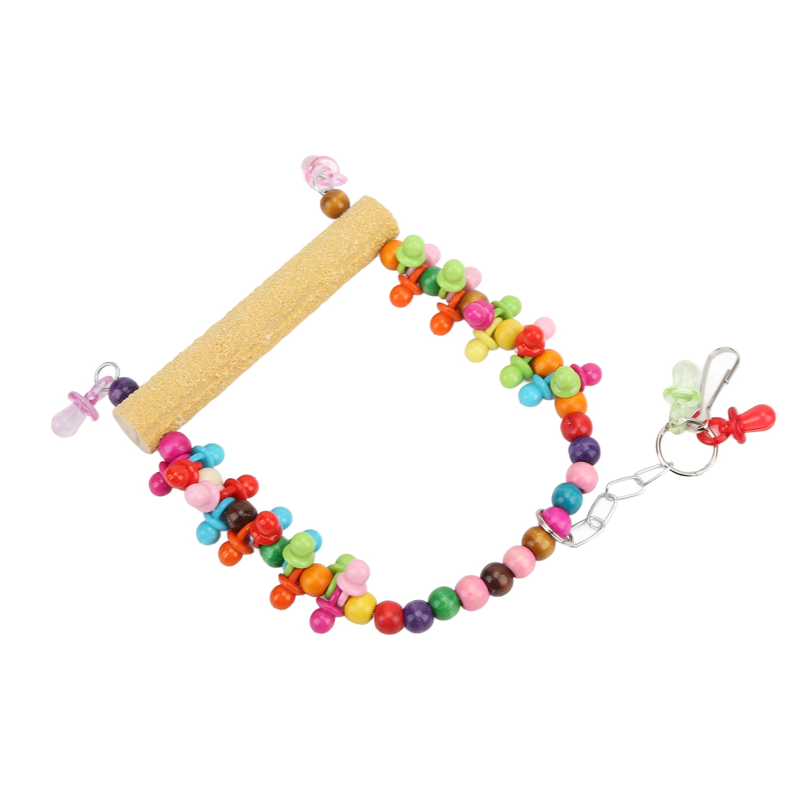 Wooden Bird Swing Toy for Small Parrots - Natural Wood Cage Toys for ...