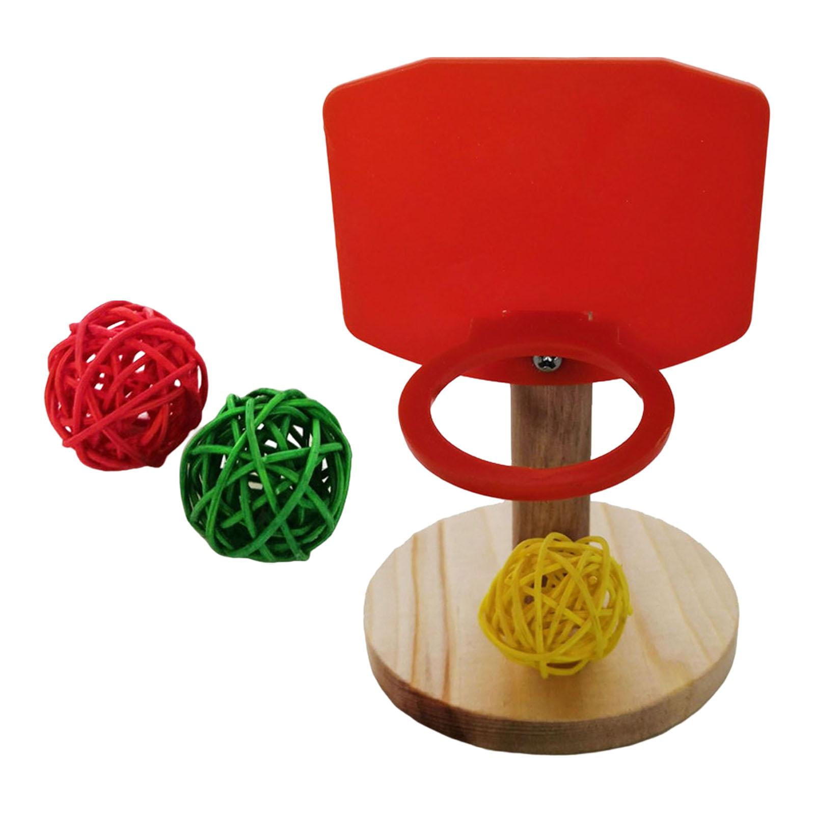 Wooden Bird Toys Basketball Training, Parrot Intelligence Toy ...