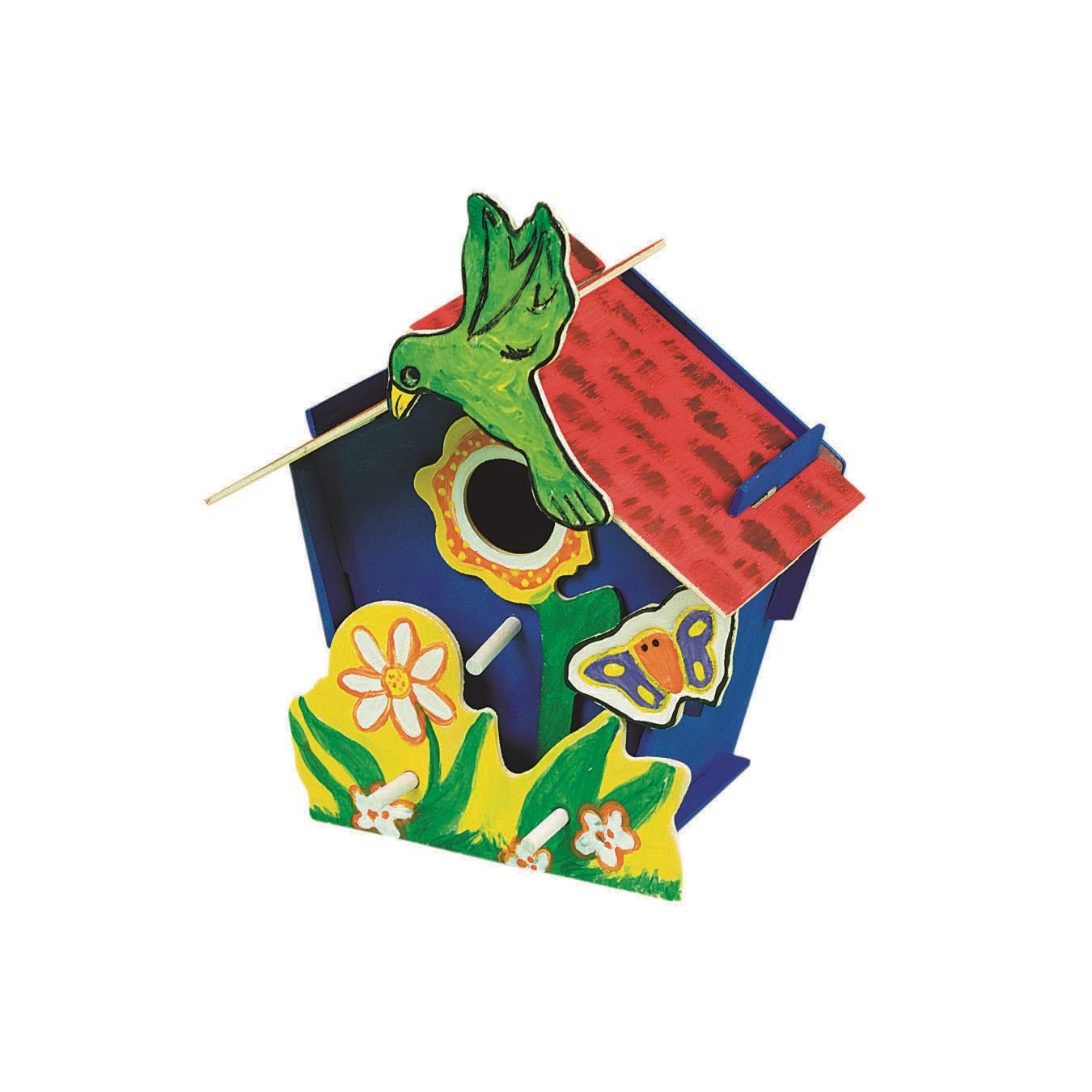 Wooden Birdhouse Craft Kit (Pack of 12) - Walmart.com