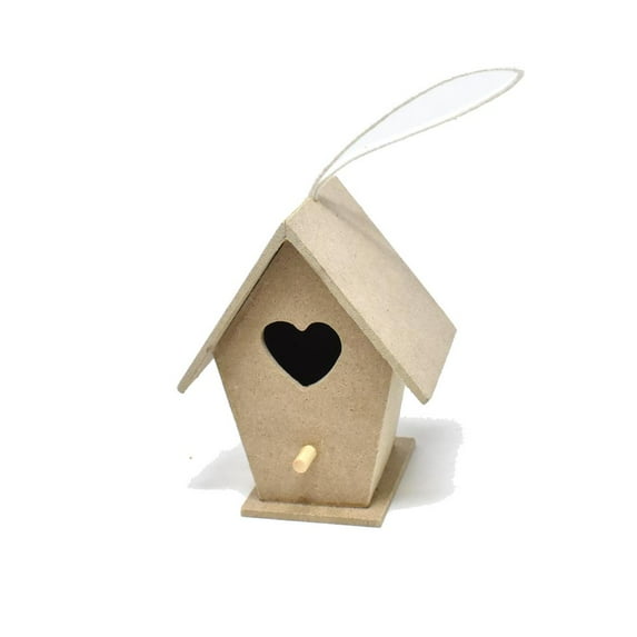 Wooden Birdhouse MDF with Hanging Cord - Walmart.com