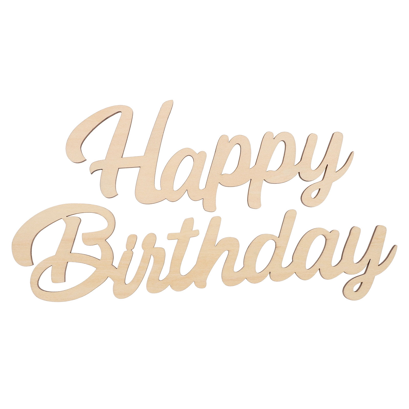 Wooden Birthday Sign Happy Hanging Wall Emblems Decor Listing Card ...