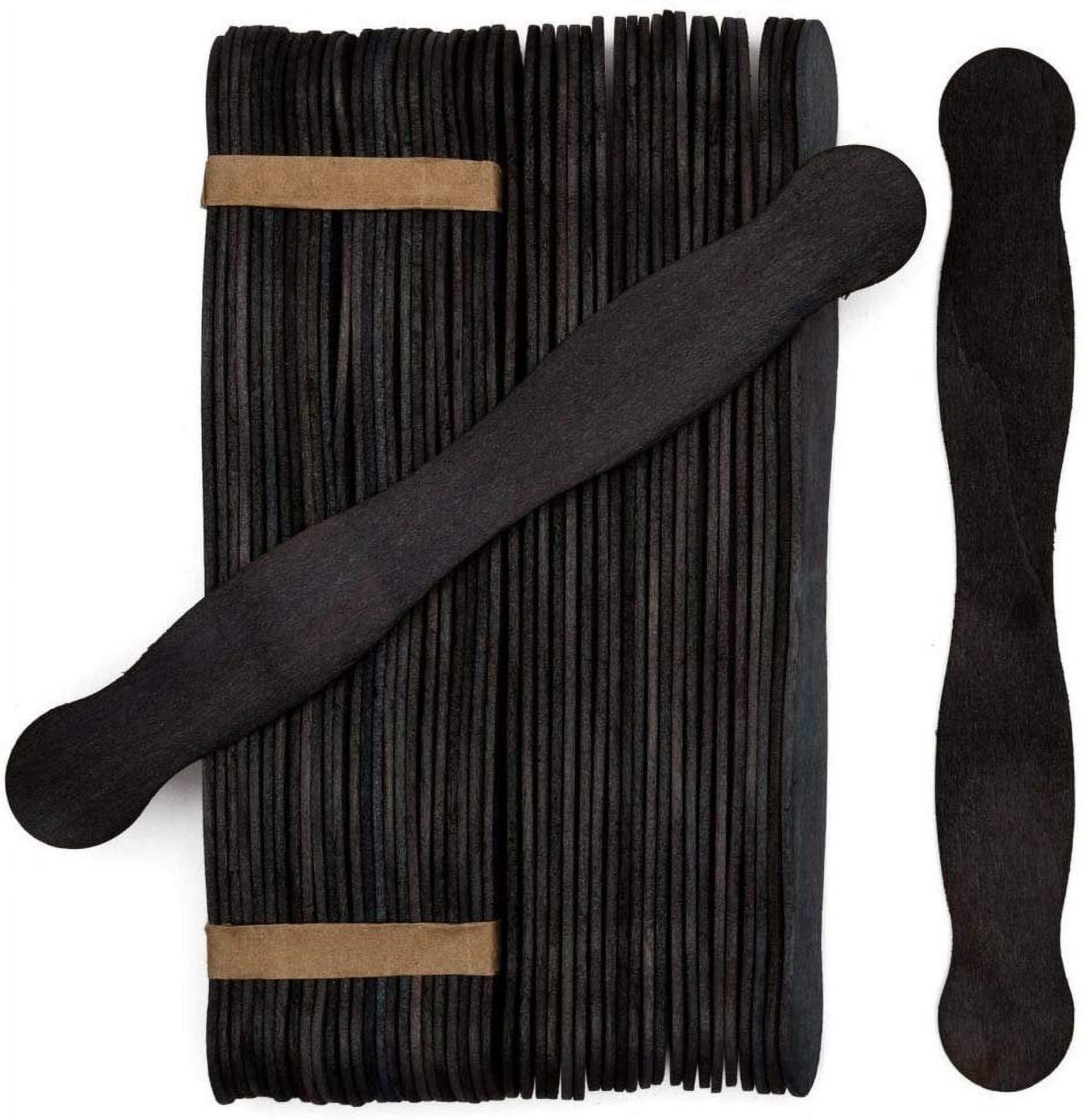 Wooden Black 8" Fan Handles, Wedding Programs, Pack 100, Jumbo Craft ...