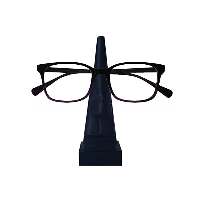 Wooden Black Nose Specs Holder Handmade Eyeglass Spectacle Holder ...