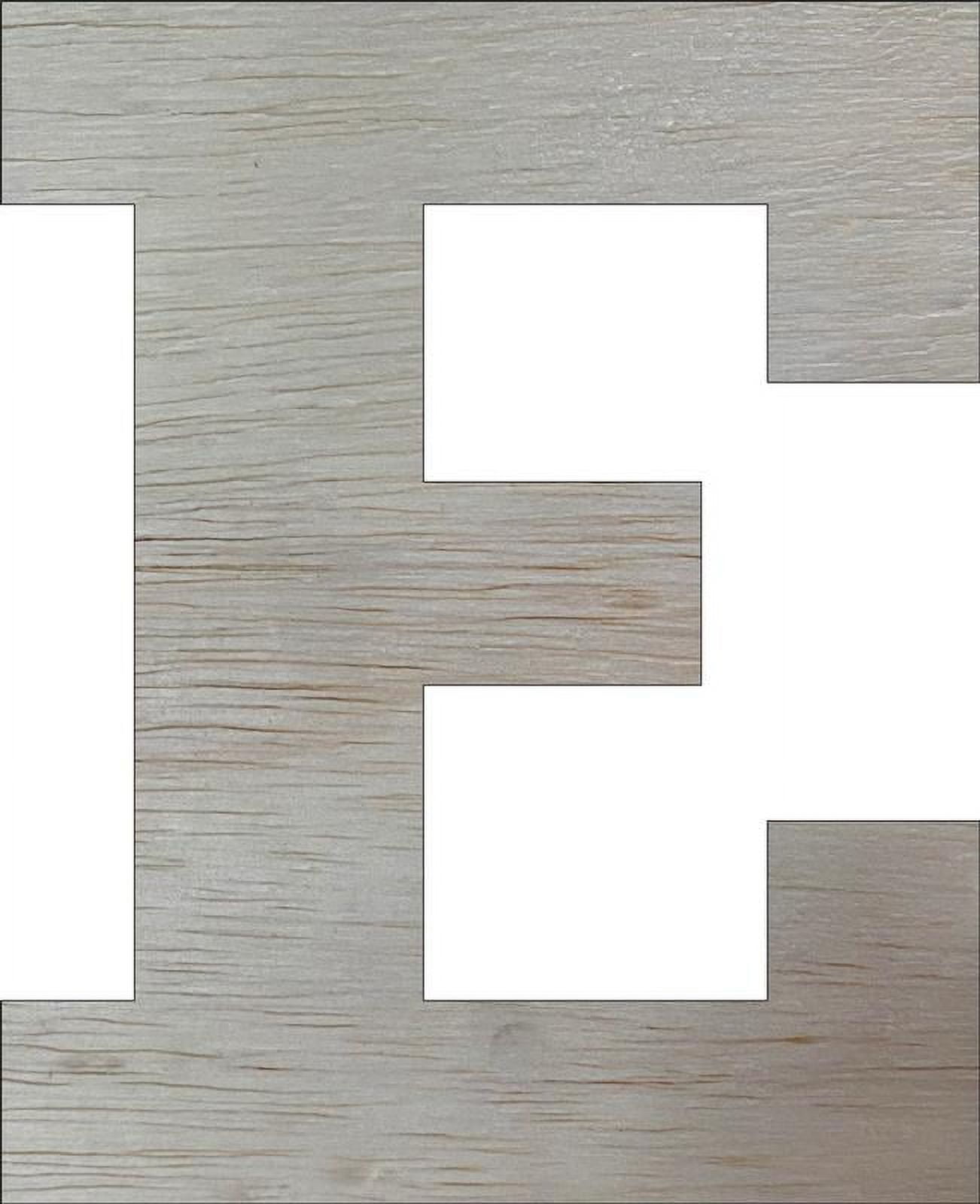 Wooden Block Letters, Unfinished 14'' Rockwell E, Craft - Walmart.com
