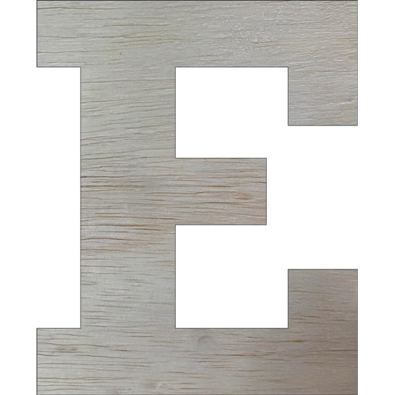 Wooden Block Letters, Unfinished 22'' Rockwell E, Craft - Walmart.com