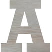 Wooden Block Letters, Unfinished 6'' Rockwell H, Craft - Walmart.com