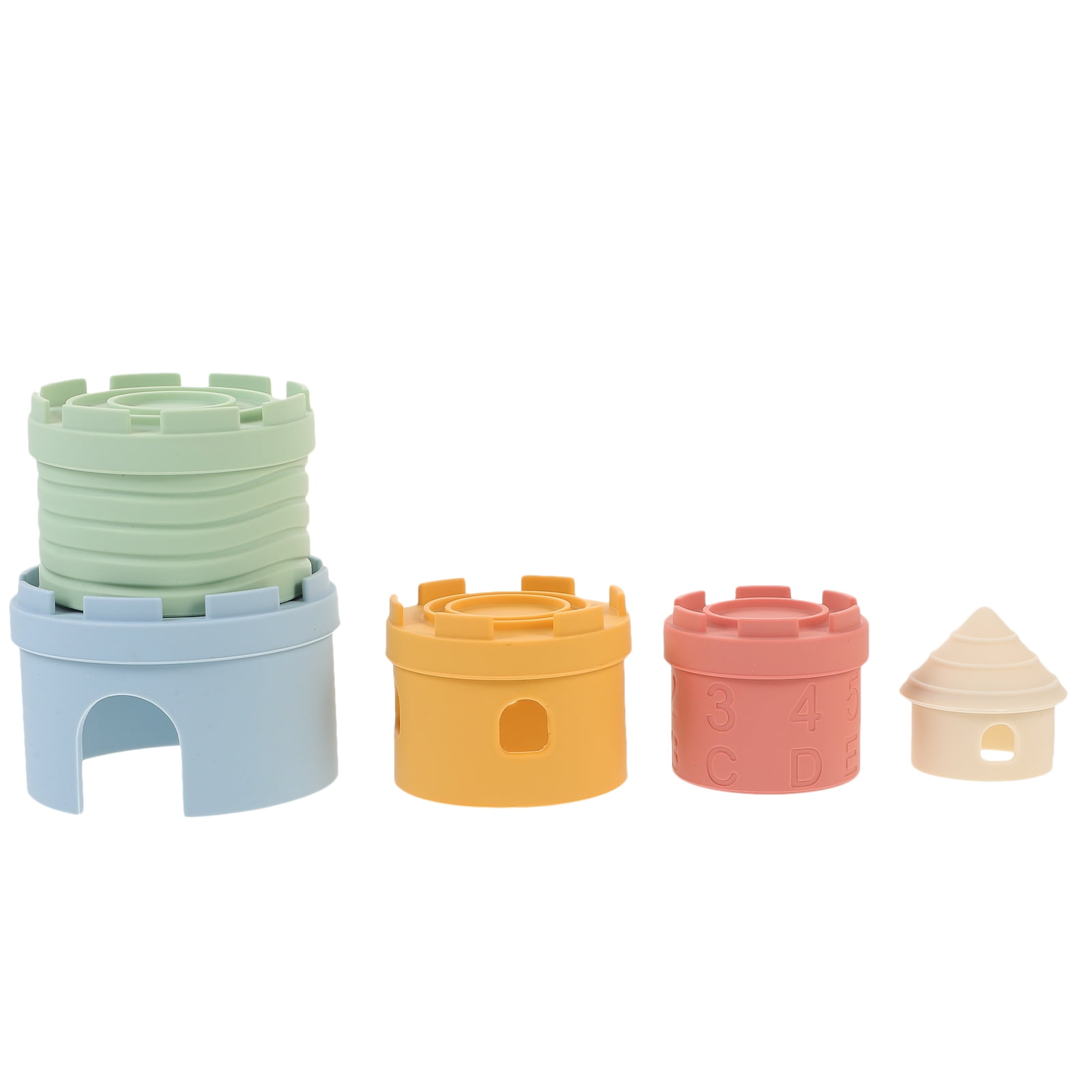 Wooden Block Wood Baby Toys Stacking Game Soft Building Blocks Stacking ...