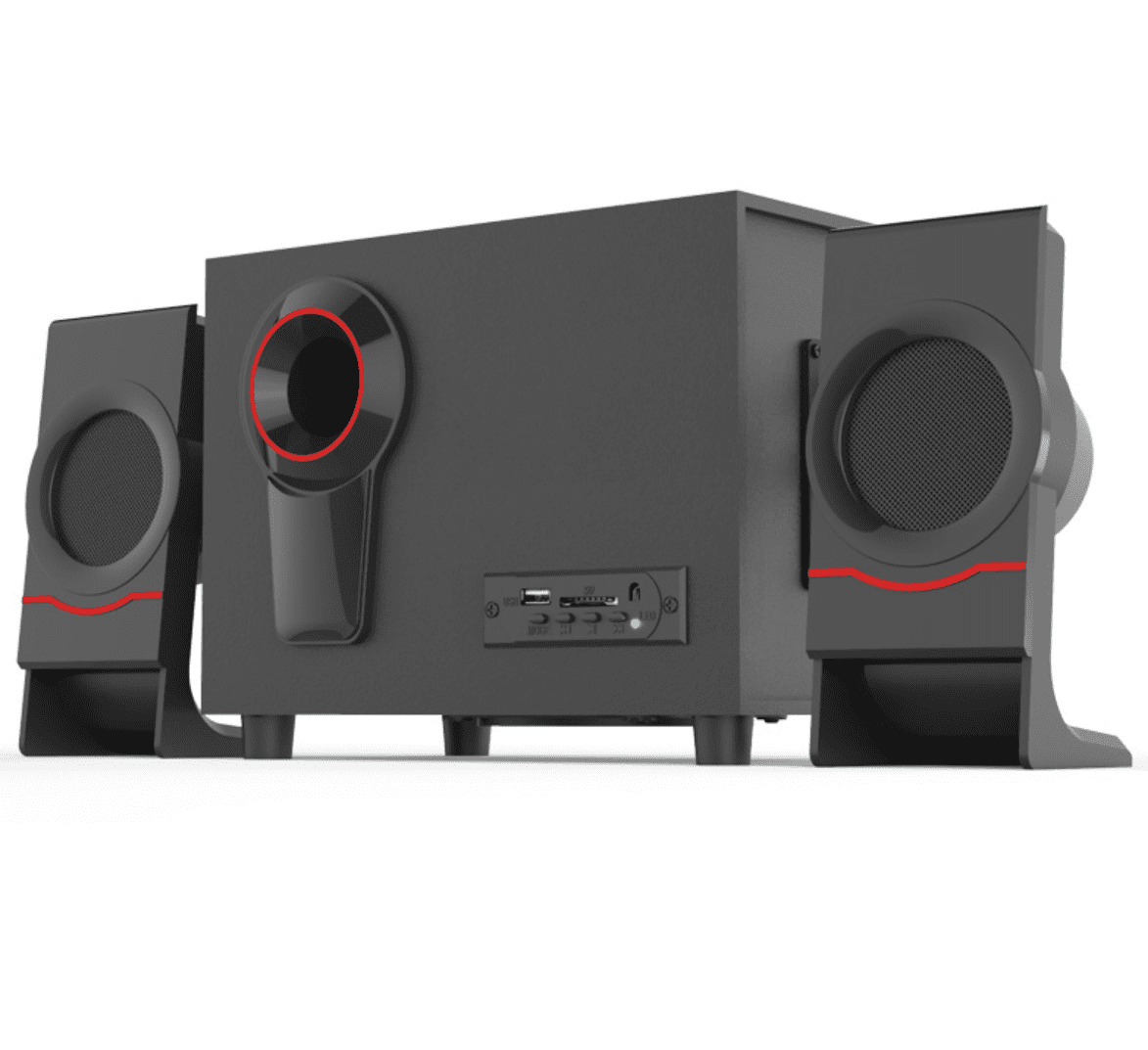 Wooden Bluetooth 4.2 Computer Speaker, USB2.1 Portable Mini Wood Wired ...