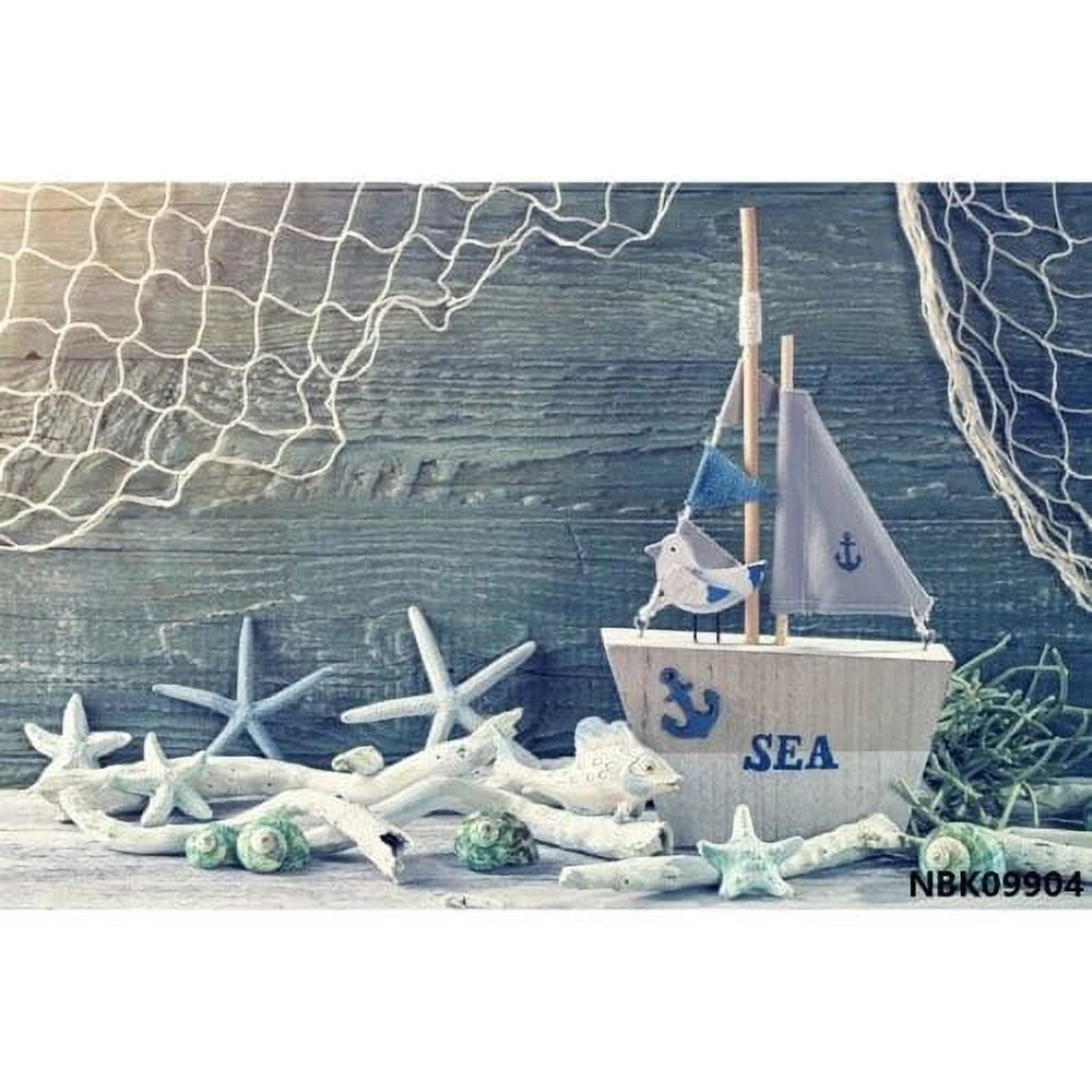 Wooden Board Shell Sailboat StarBaby Child Portrait Scene Photography ...